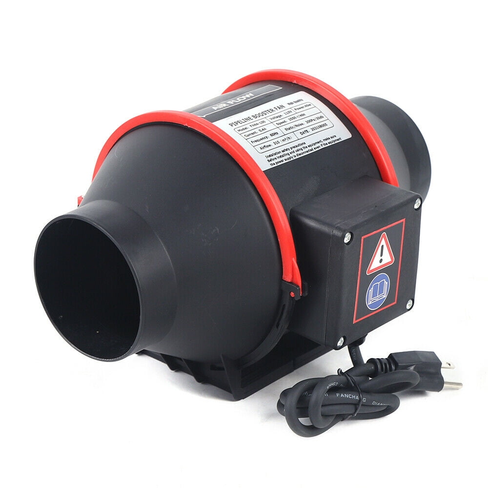 4 inch Round Inline Duct Fan Silent Ventilation for Grow Tents ...