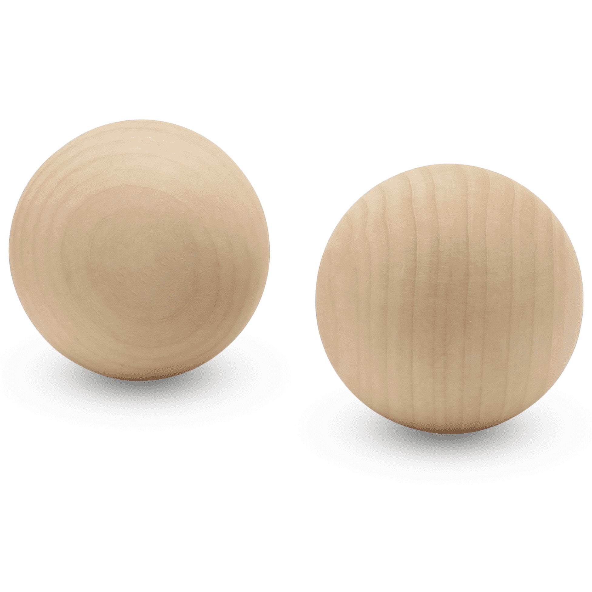 4 inch Round Wooden Balls for Crafts, Unfinished and Smooth Round Birch ...