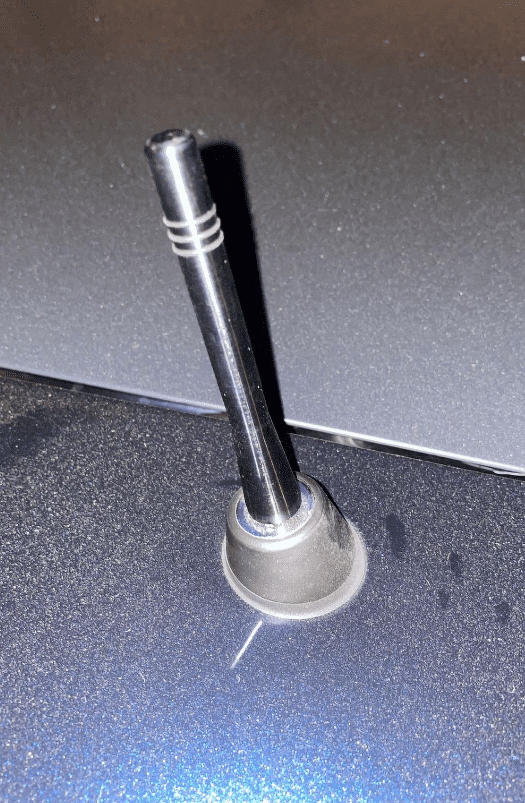 4" inch Short Black Aluminum Antenna Mast AM/FM for FIAT 124 Spider ...