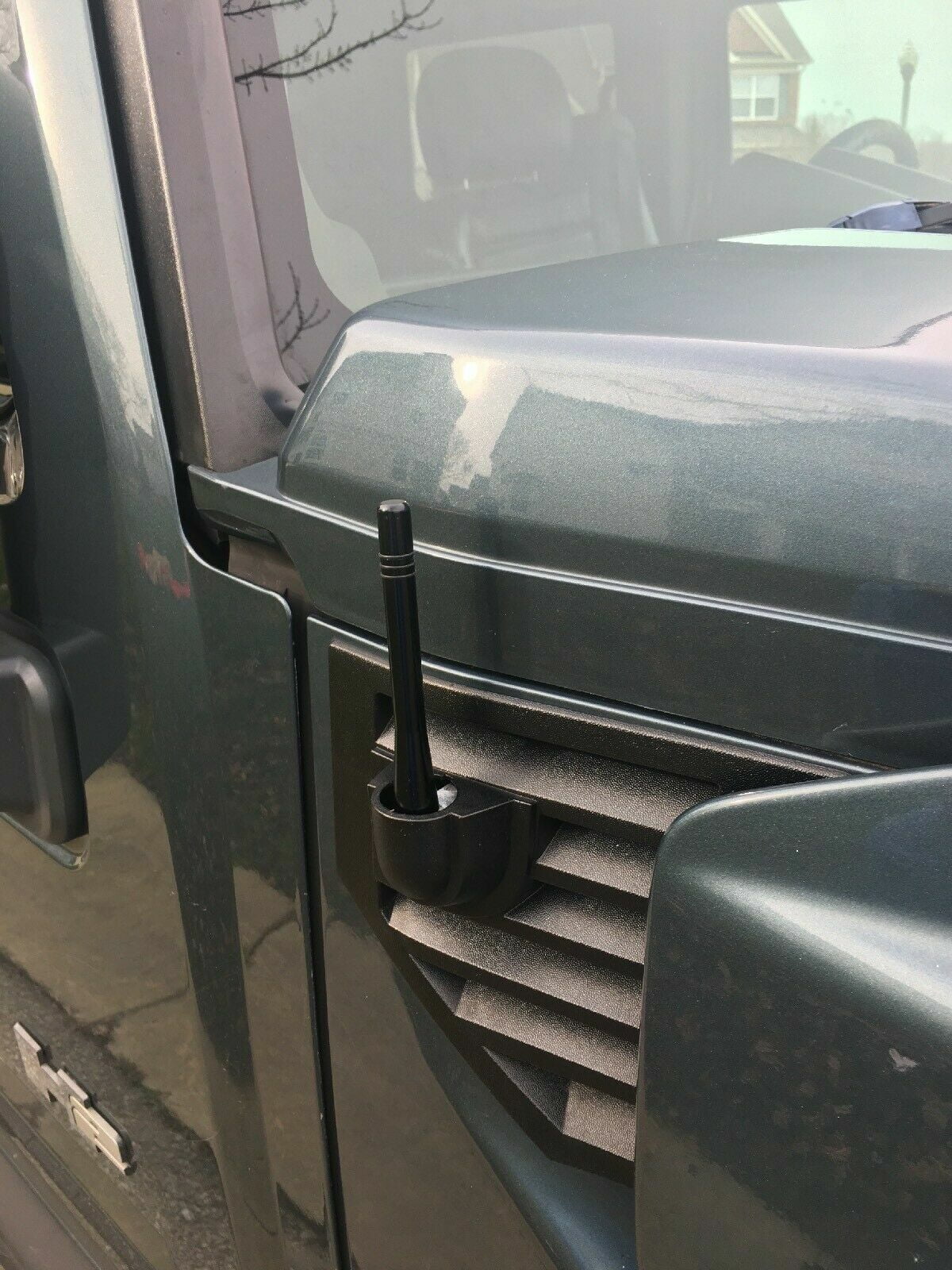 4" inch Short Black Aluminum Antenna Mast AM/FM for HUMMER H2 H 2 2003 ...