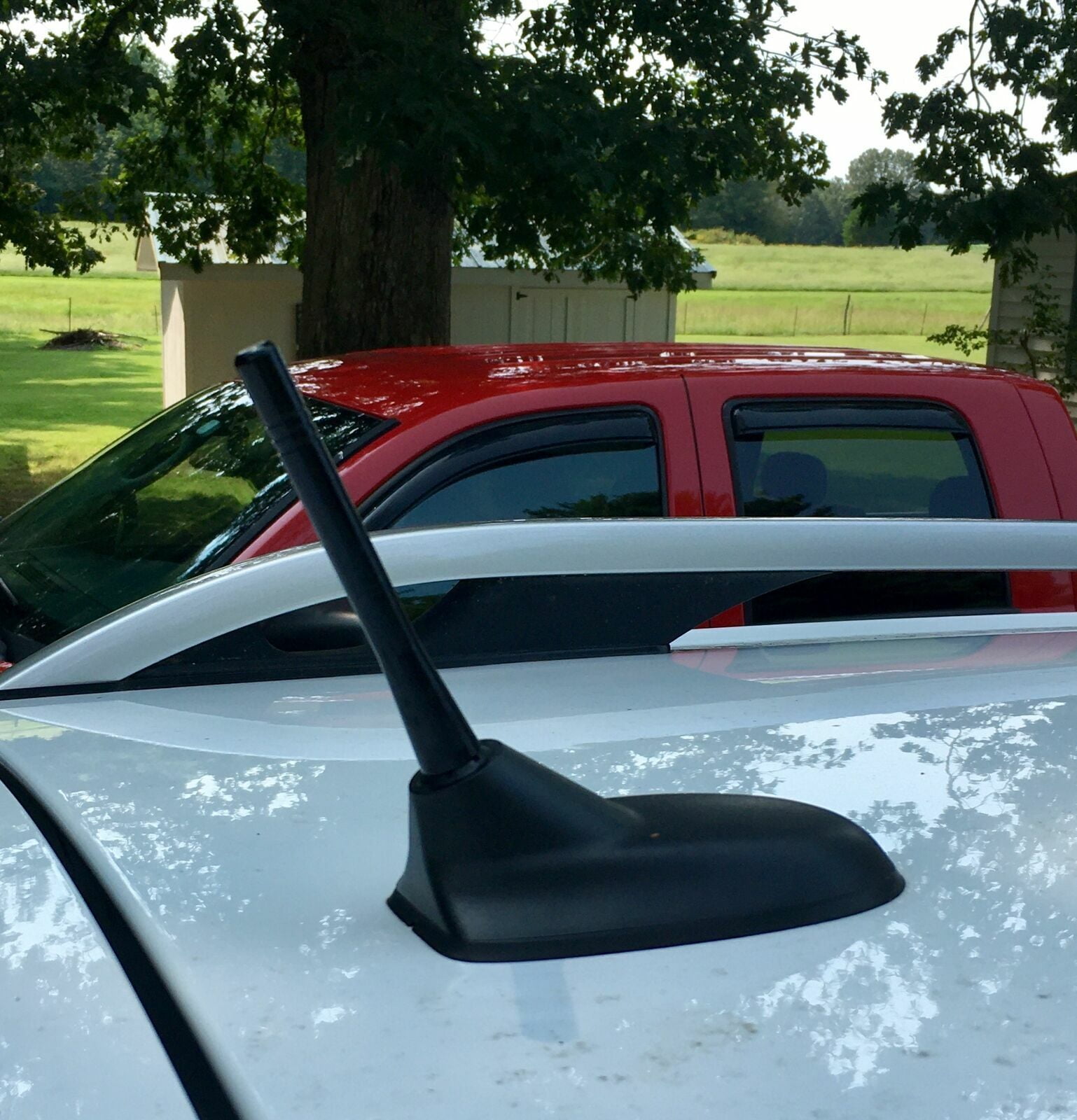 4" inch Short Black Aluminum Antenna Mast AM/FM for JEEP COMPASS MP ...