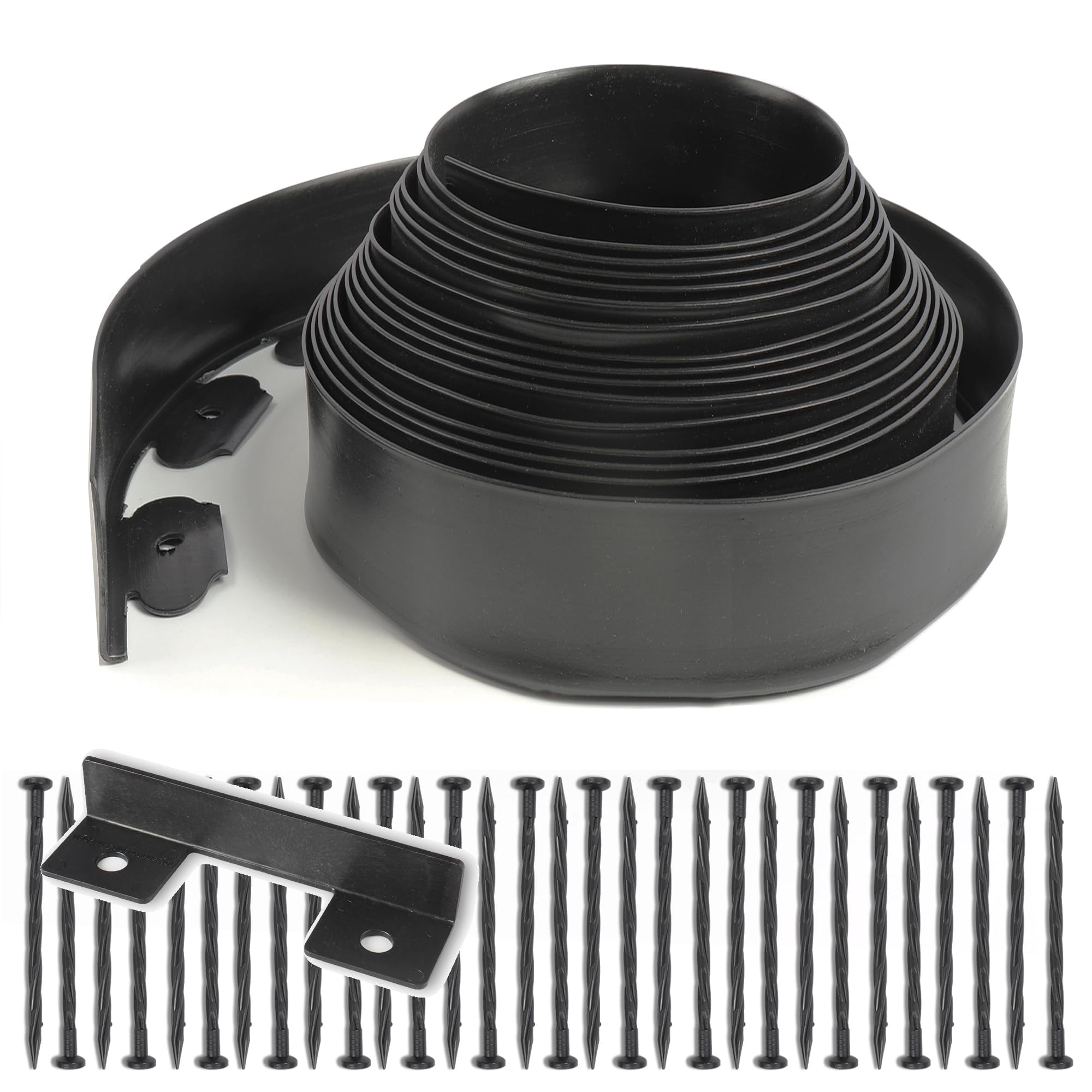 4 inch Tall Landscape MMF7 Edging No Dig 33FT Garden Edging with 30 ...
