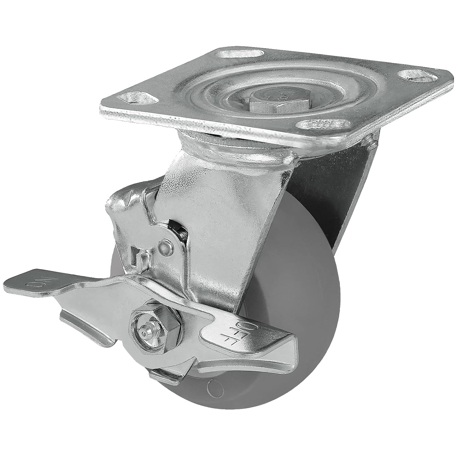 4 inch Thermoplastic Rubber Wheels (Crown Tread)-350 LB Capacity- No ...