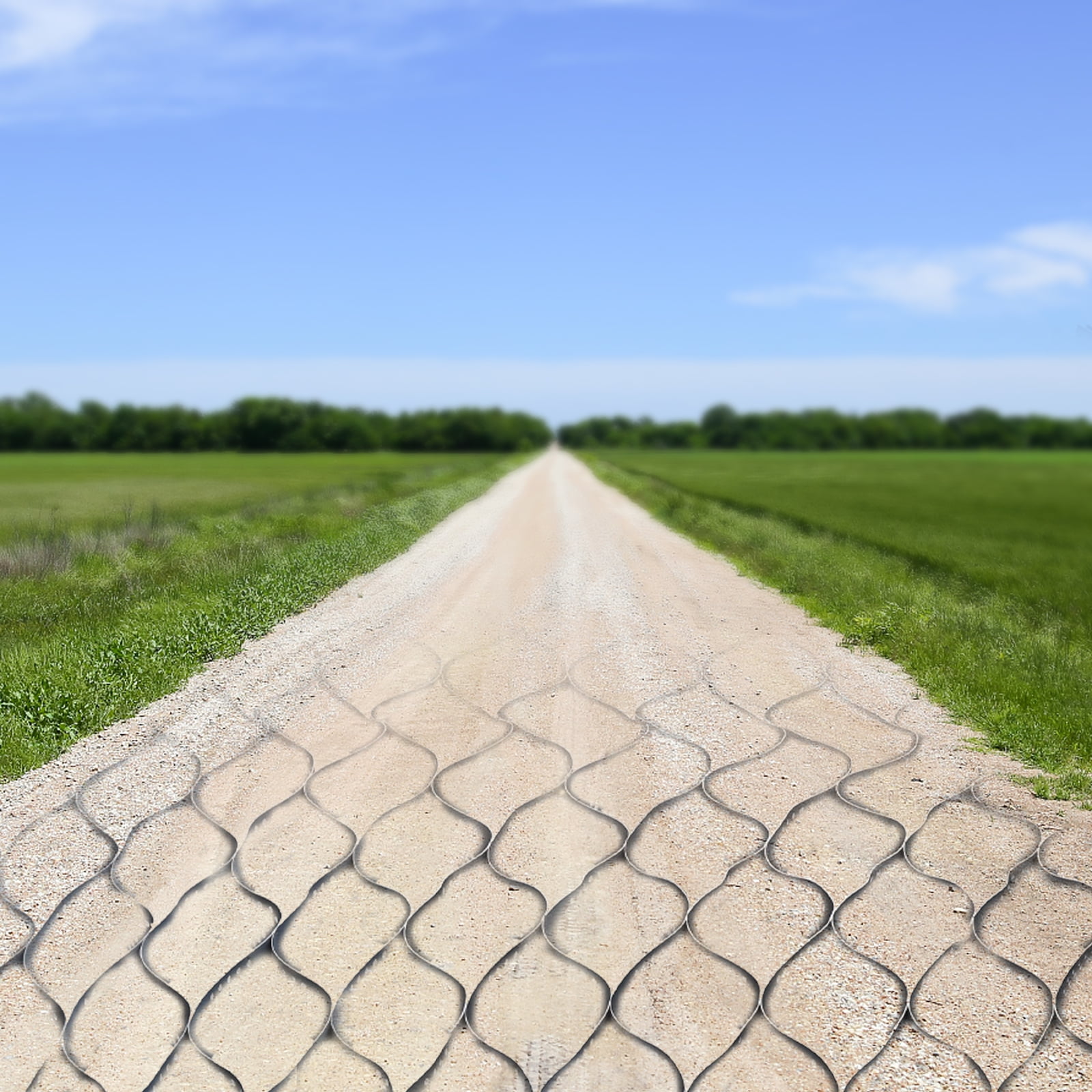 4 inch Thick Geo Grid Ground Grid Polyethylene Strength Collapsible ...