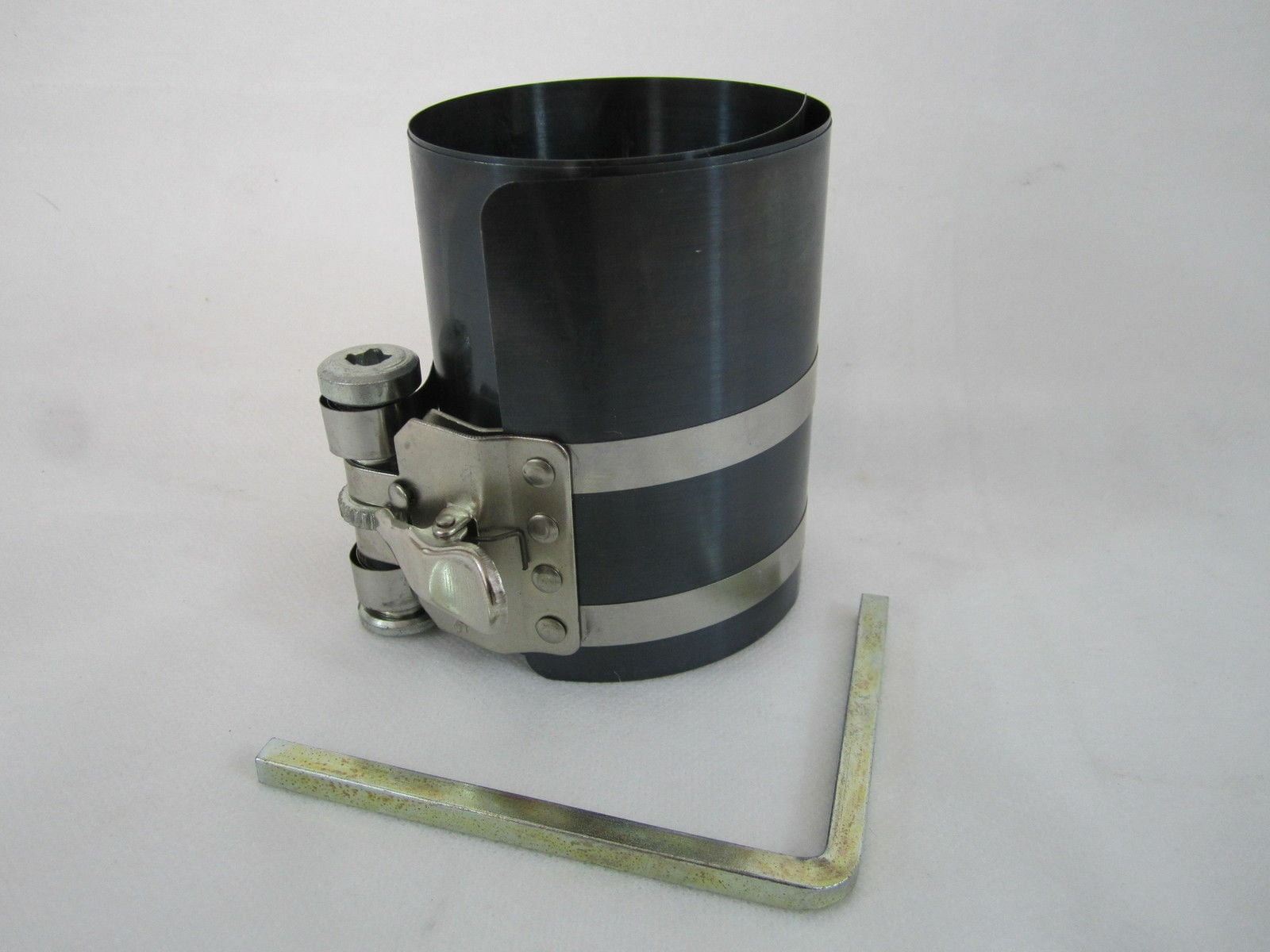 4 inch long Large Ratcheting Piston Ring Compressor 2-1/8" to 7 ...