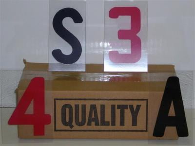 4 inch on 5" Changeable Outdoor Flexible Sidewalk Sign Letters ...