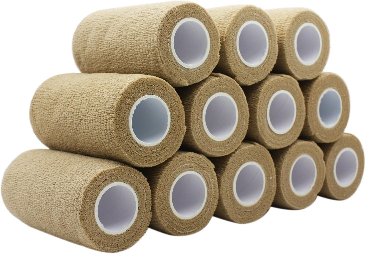 4 inch x 12 Pack Vet Wrap Adhesive Bandages - 5 Yards Self Adherent ...