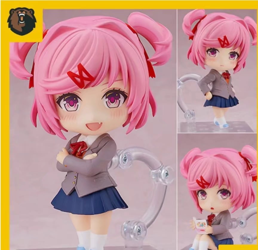 4-inchNatsuki, Monika & Sayori Cute Anime Dolls-Style Clay Figure Set ...