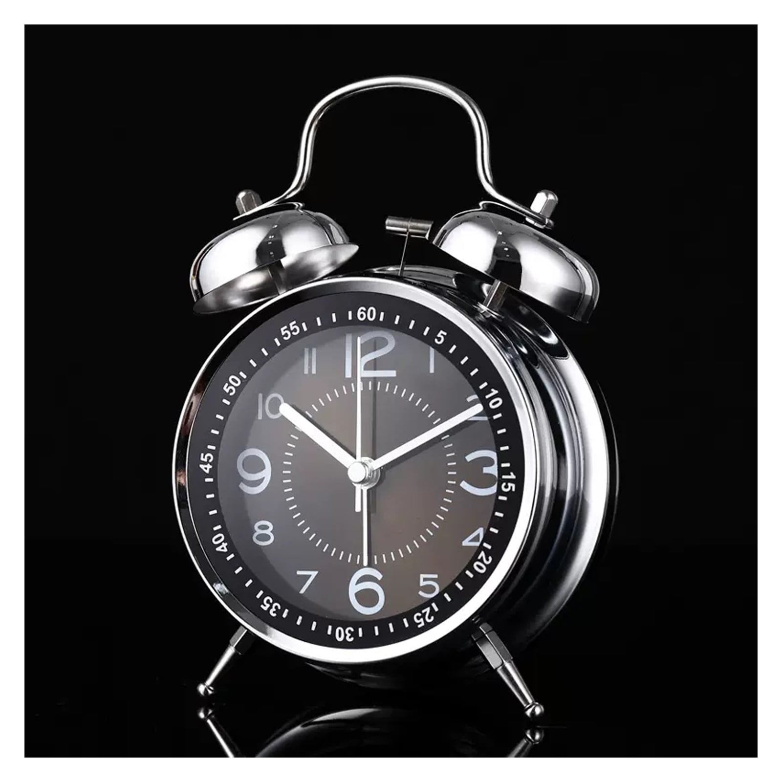 4 inches Twin Bell Alarm Clock, Loud Alarm Clock with Backlight for ...