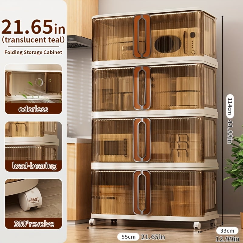 4-layer/5-layer Foldable Plastic Kitchen Food Containers with Lids ...