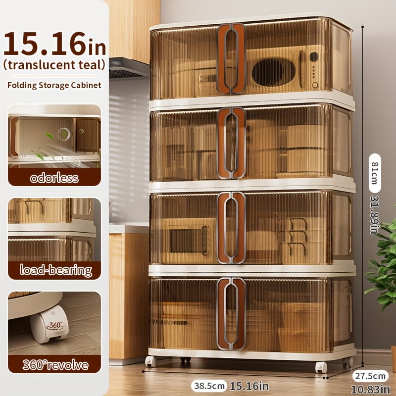 4-layer/5-layer Foldable Plastic Kitchen Food Containers with Lids ...