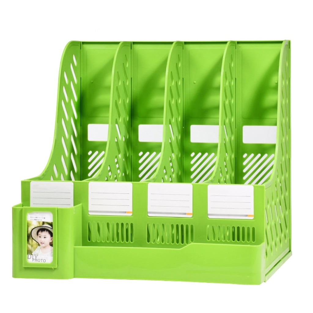 4-layer Vertical File Holder DIY Personalized Home File Holder Standing ...