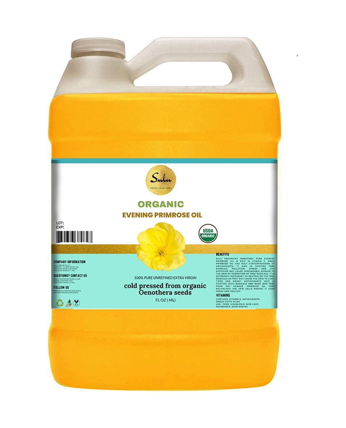 4 lbs 100% Pure All natural Evening Primrose oil - Walmart.com