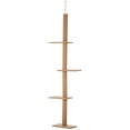 4-level Platform Cat Tree with Sisal-Covered Scratching Posts Natural ...