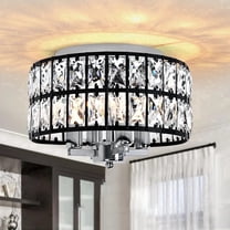 2-Piece 16" Round LED Ceiling Light Fixture - Modern Flush Mount 36W ...