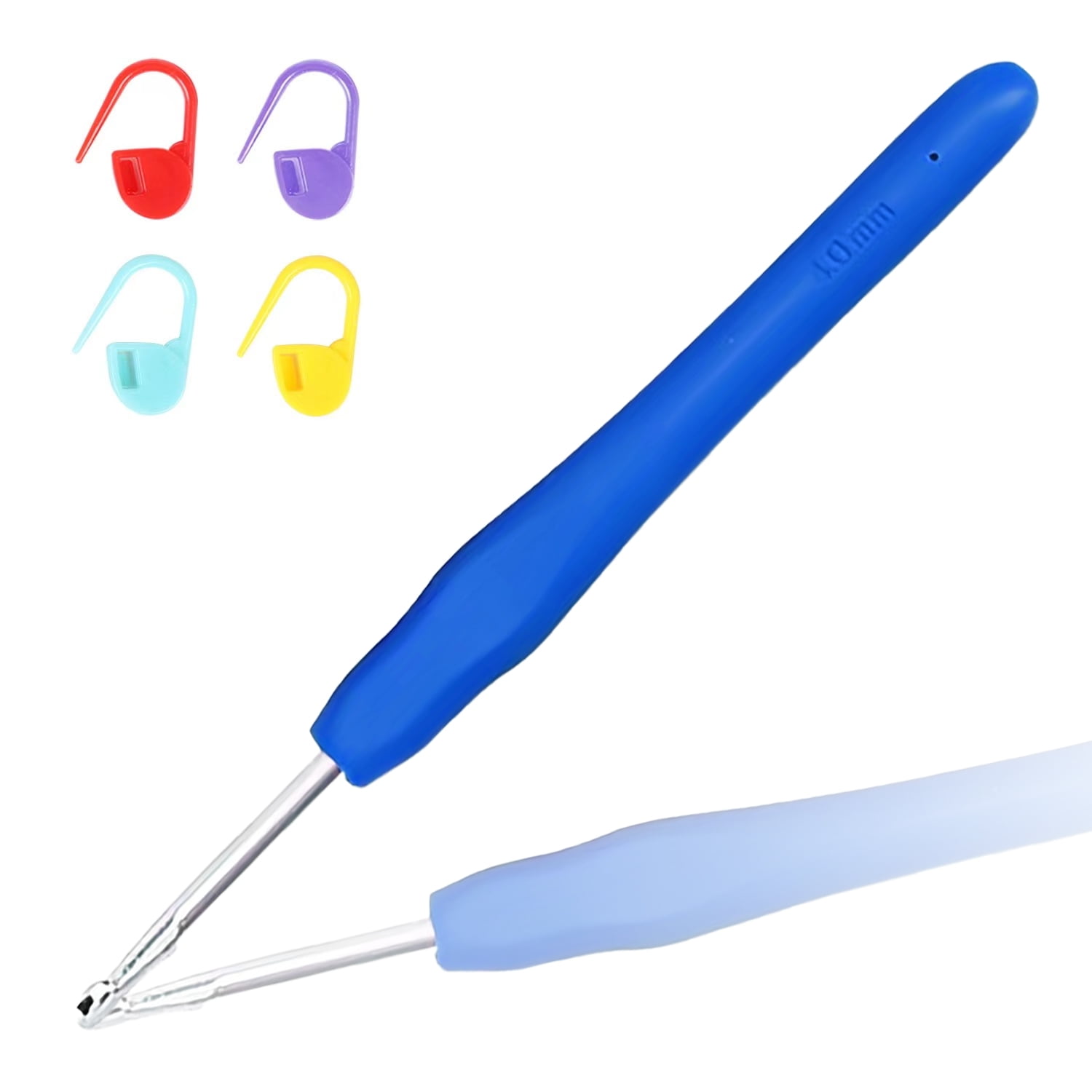 4 mm Crochet Hook, Ergonomic Handle for Arthritic Hands, Aluminum Soft ...