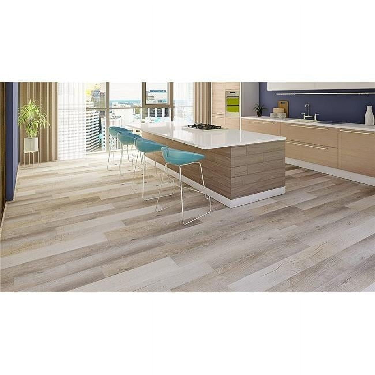 4 mm x 7 x 48 in. Capitola Surrey Beige Eva BacKing Size SPC Flooring ...