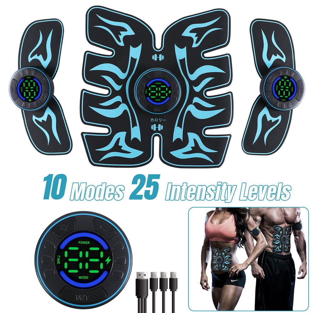 4 opt Electric Muscle Toner Machine ABS Stimulator Fat Burner Hips ...