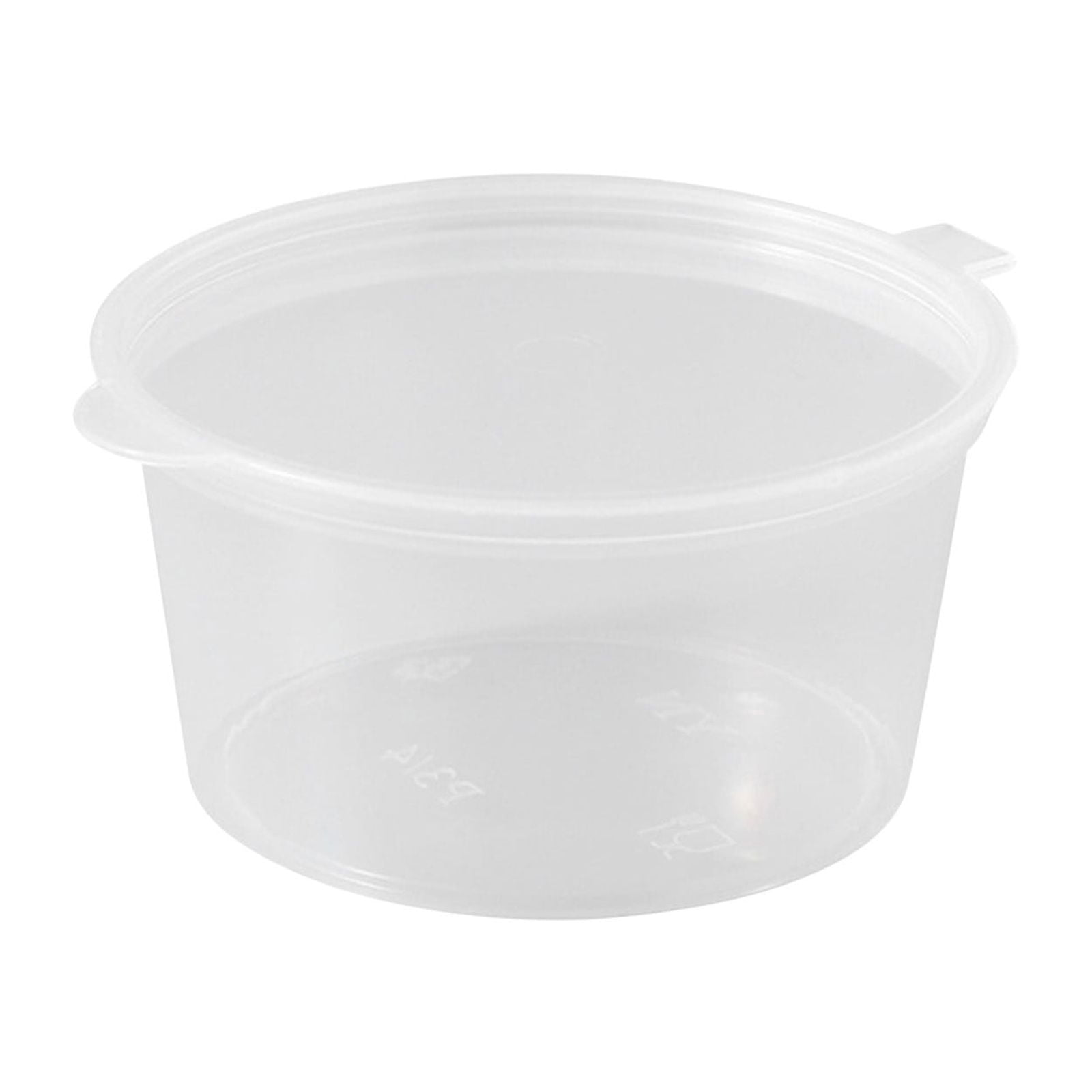 (4 oz - 50 Sets) Clear Diposable Plastic Portion Cups With Lids, Small ...