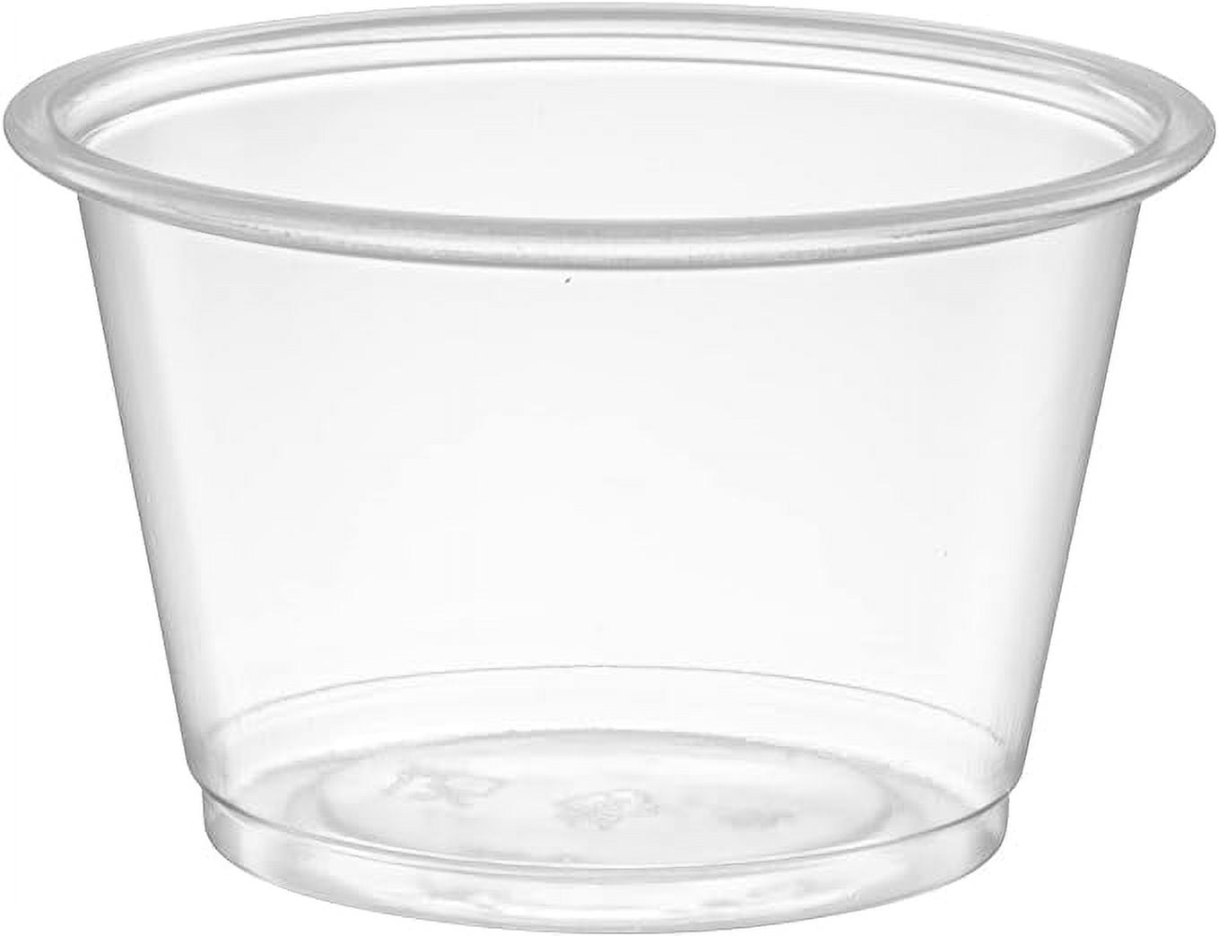 4 oz Clear Portion Container Disposable Plastic Portion Cups, No Lids ...