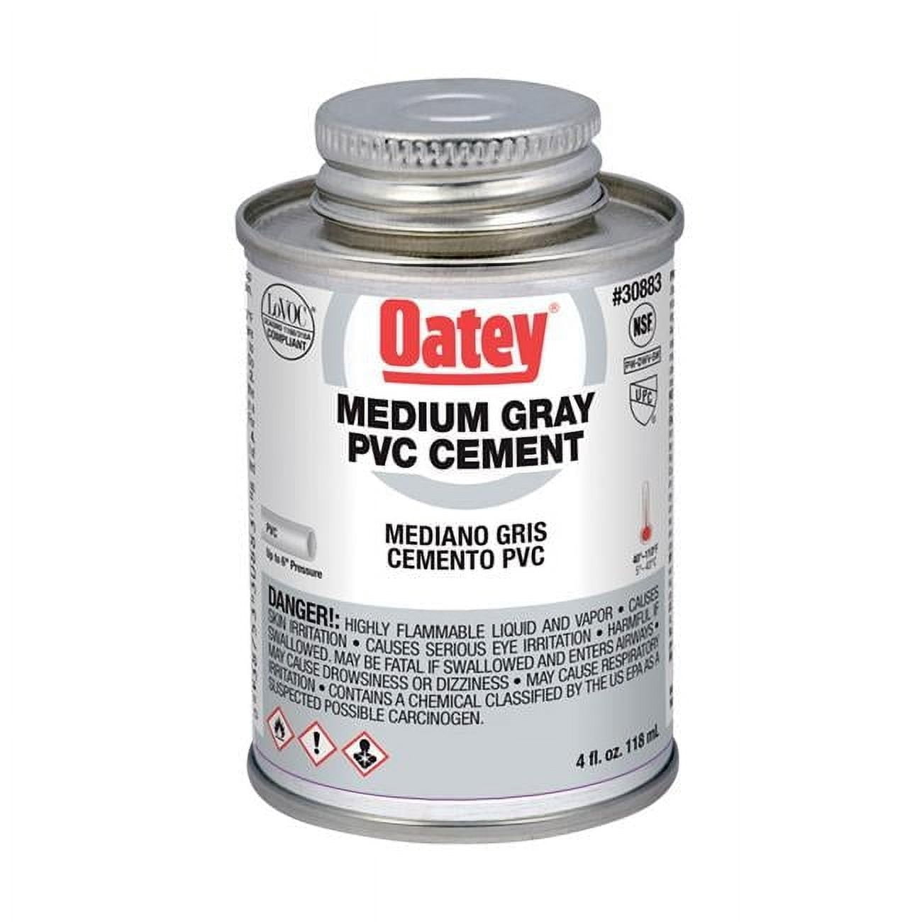 4 oz Medium Gray PVC Cement - Walmart.com