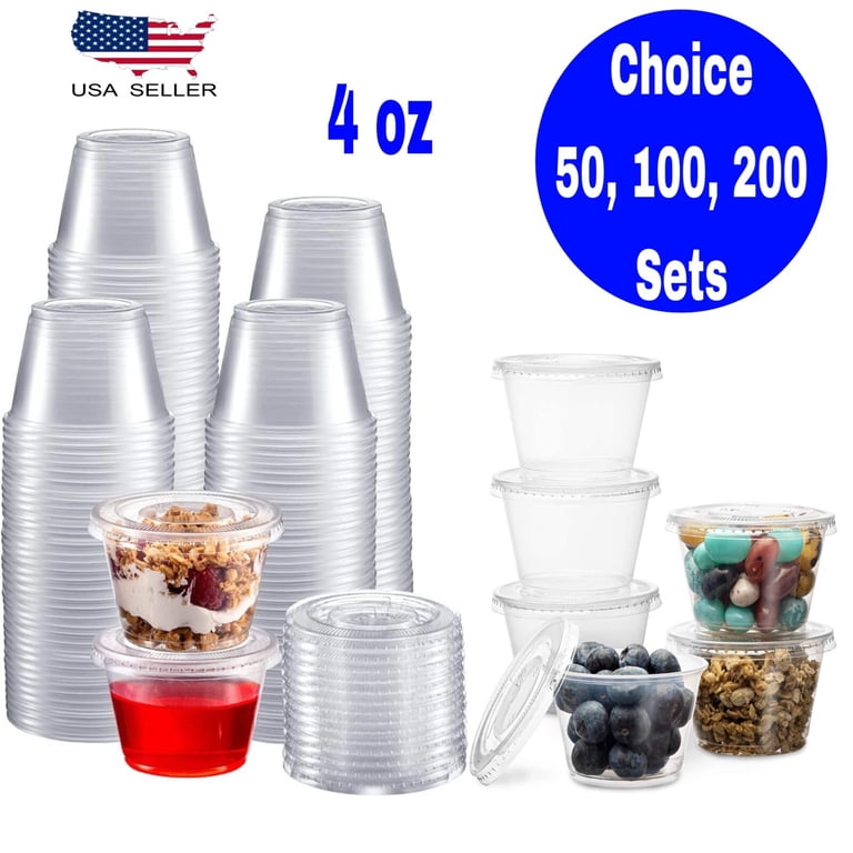 4 Oz Plastic Sauce Cups