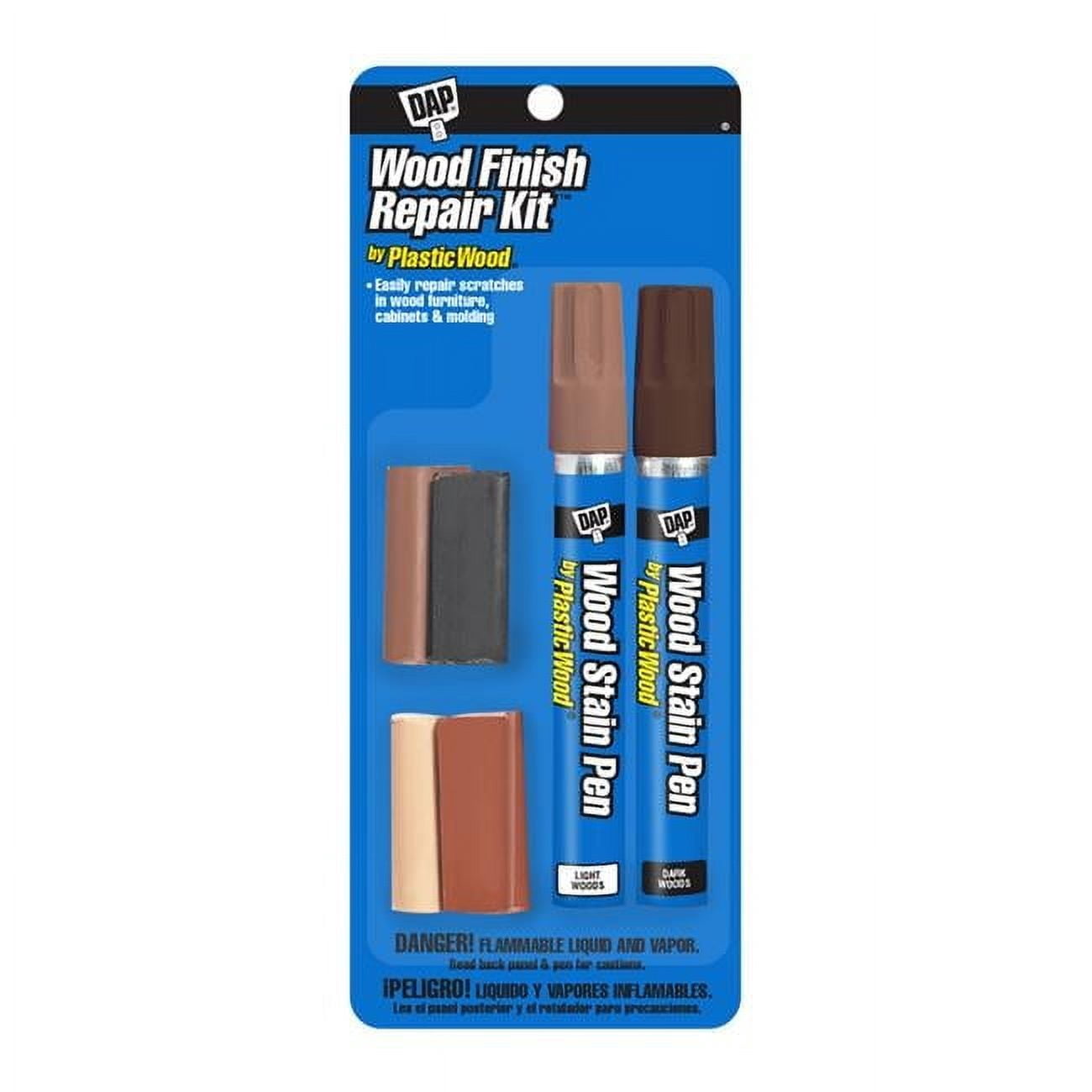 4 oz Plastic Wood Wood Tones Wood Finish Repair Kit, Wood Tones - Pack ...