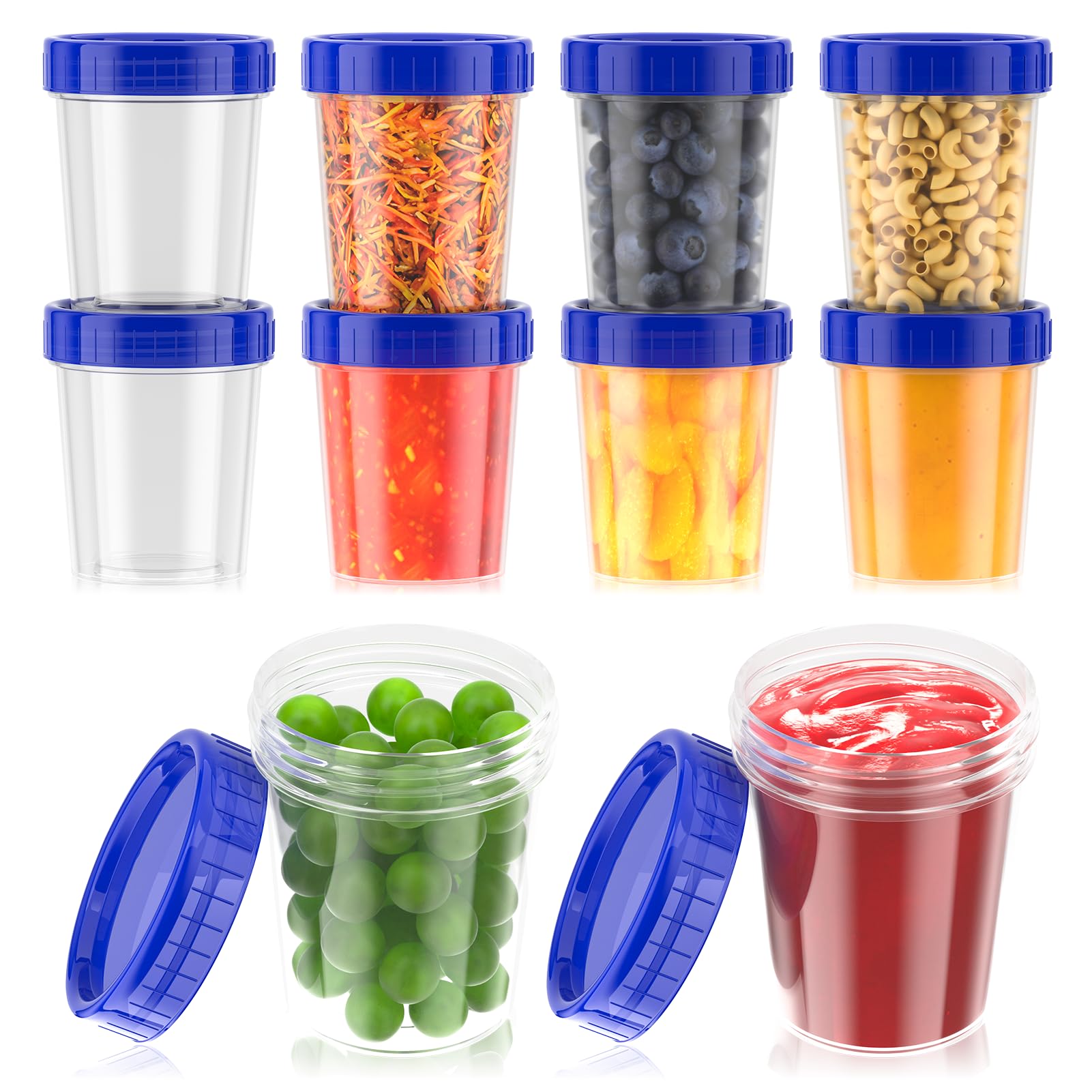 4 oz Salad Dressing Container to Go Small Containers with Lids ...