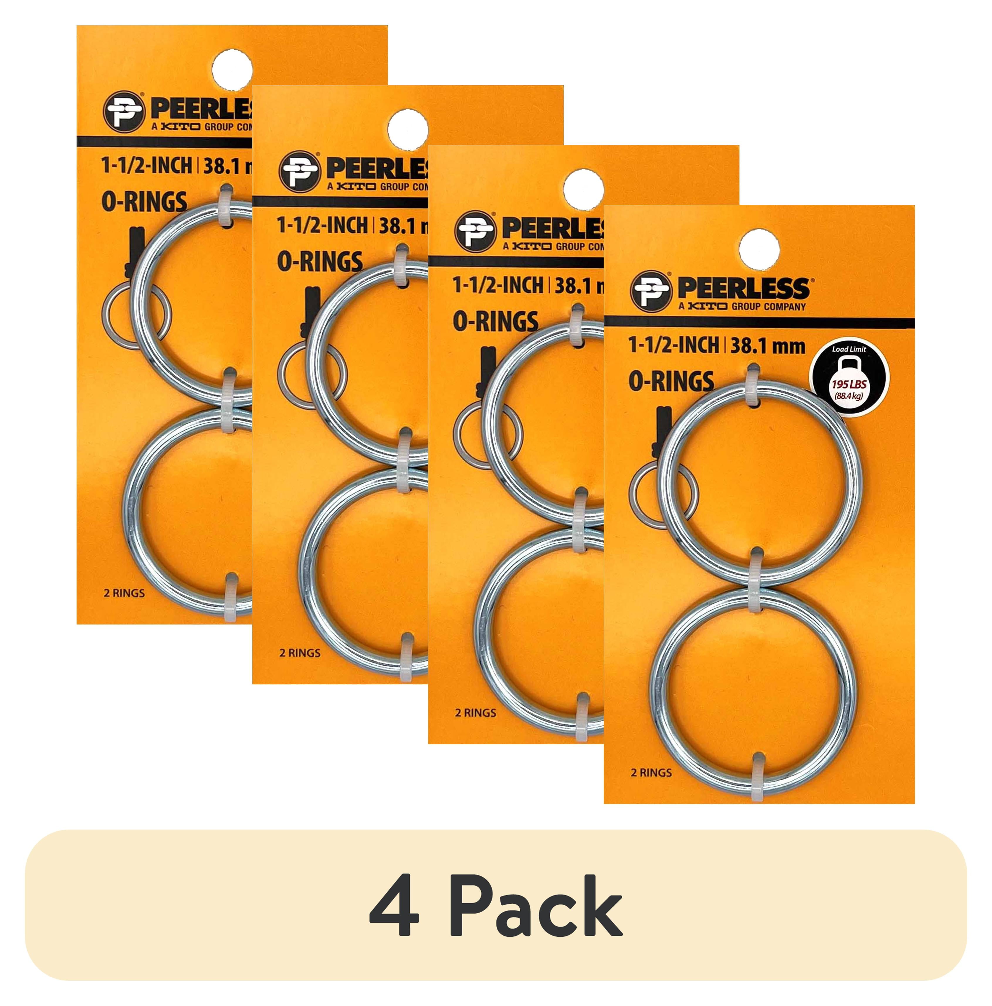 (4 pack) 1 1/2" Welded O-Rings, Steel, Peerless Chain Company ...