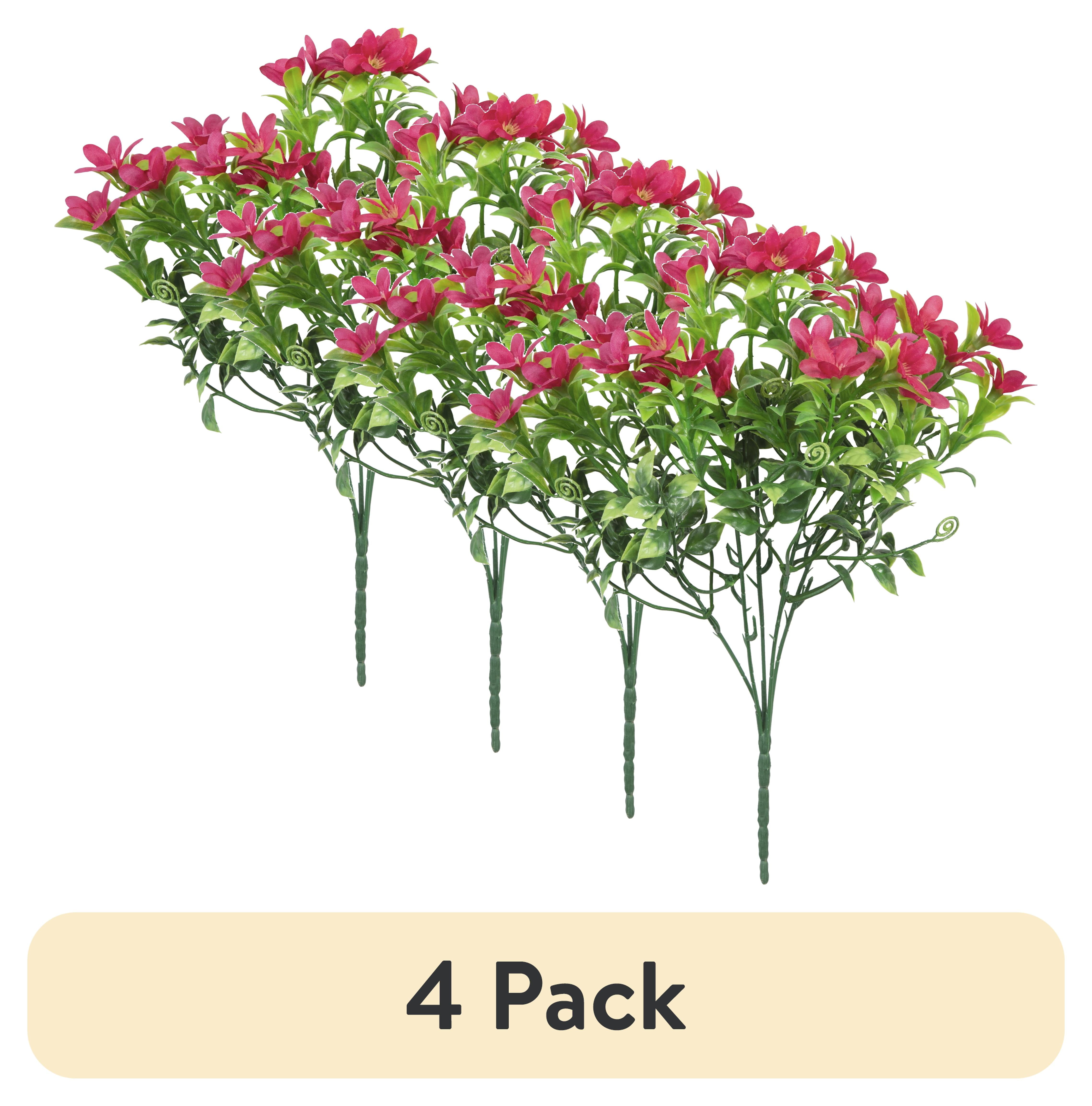 Mainstays 13-inch Artificial Hot Pink Mini Flowers Pick for Indoor Use ...