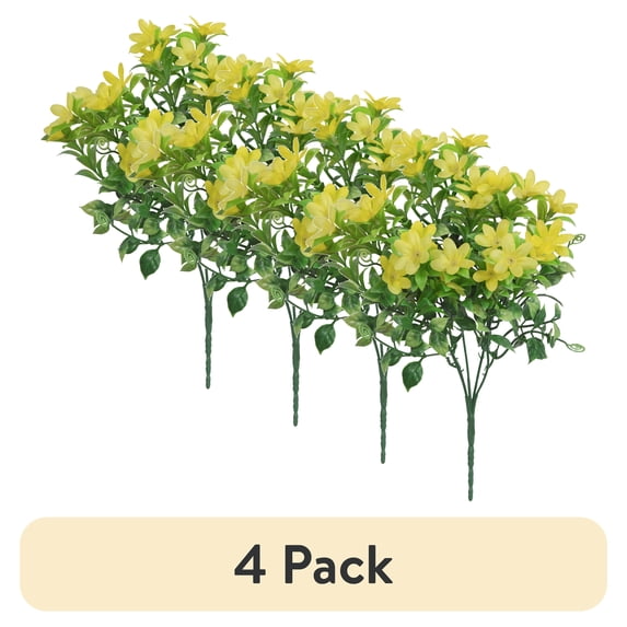 Mainstays 13-inch Artificial Silk Yellow Mini Flowers Pick for Indoor ...