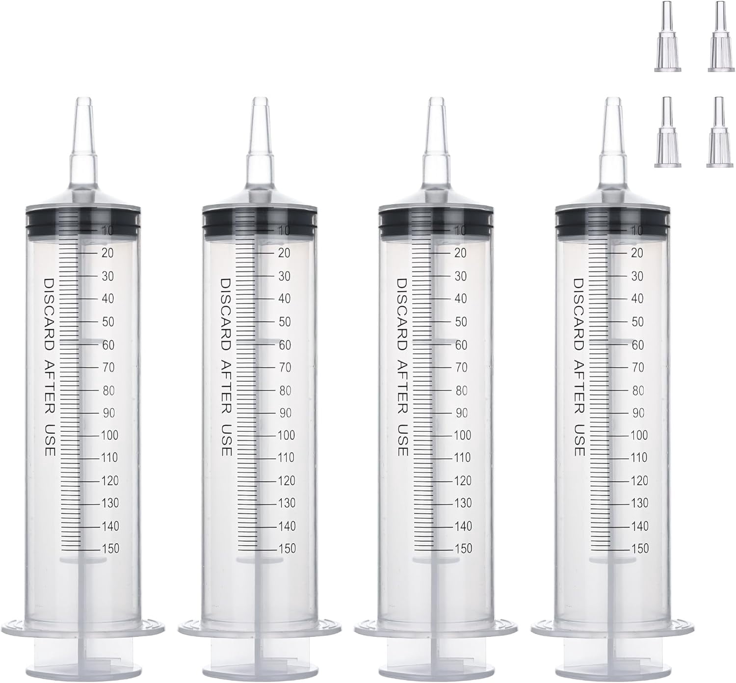 4-pack 150ml syringe, suitable for liquids - large horticultural ...