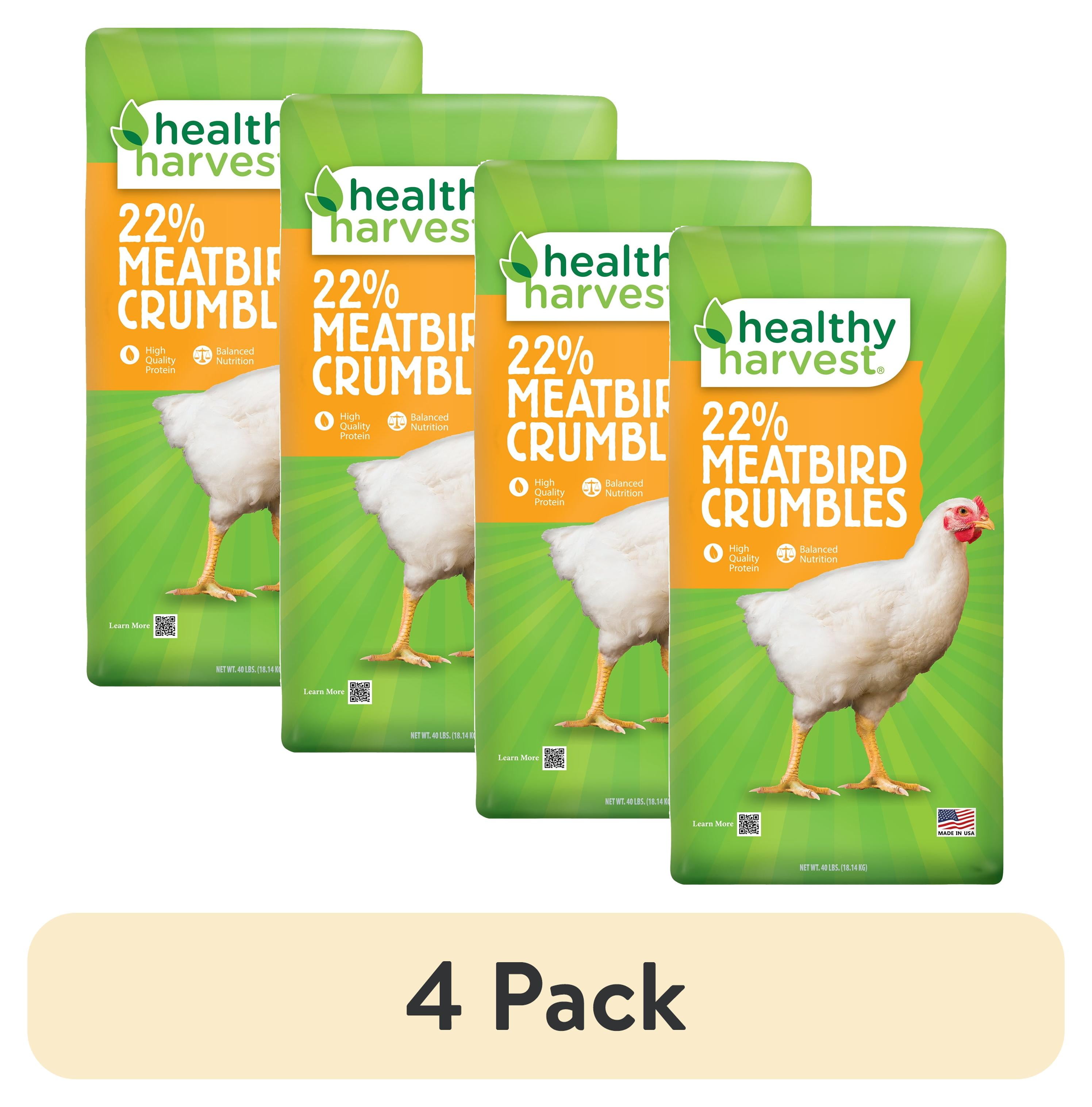 (4 pack) 22% Meatbird Starter Crumbles - Walmart.com