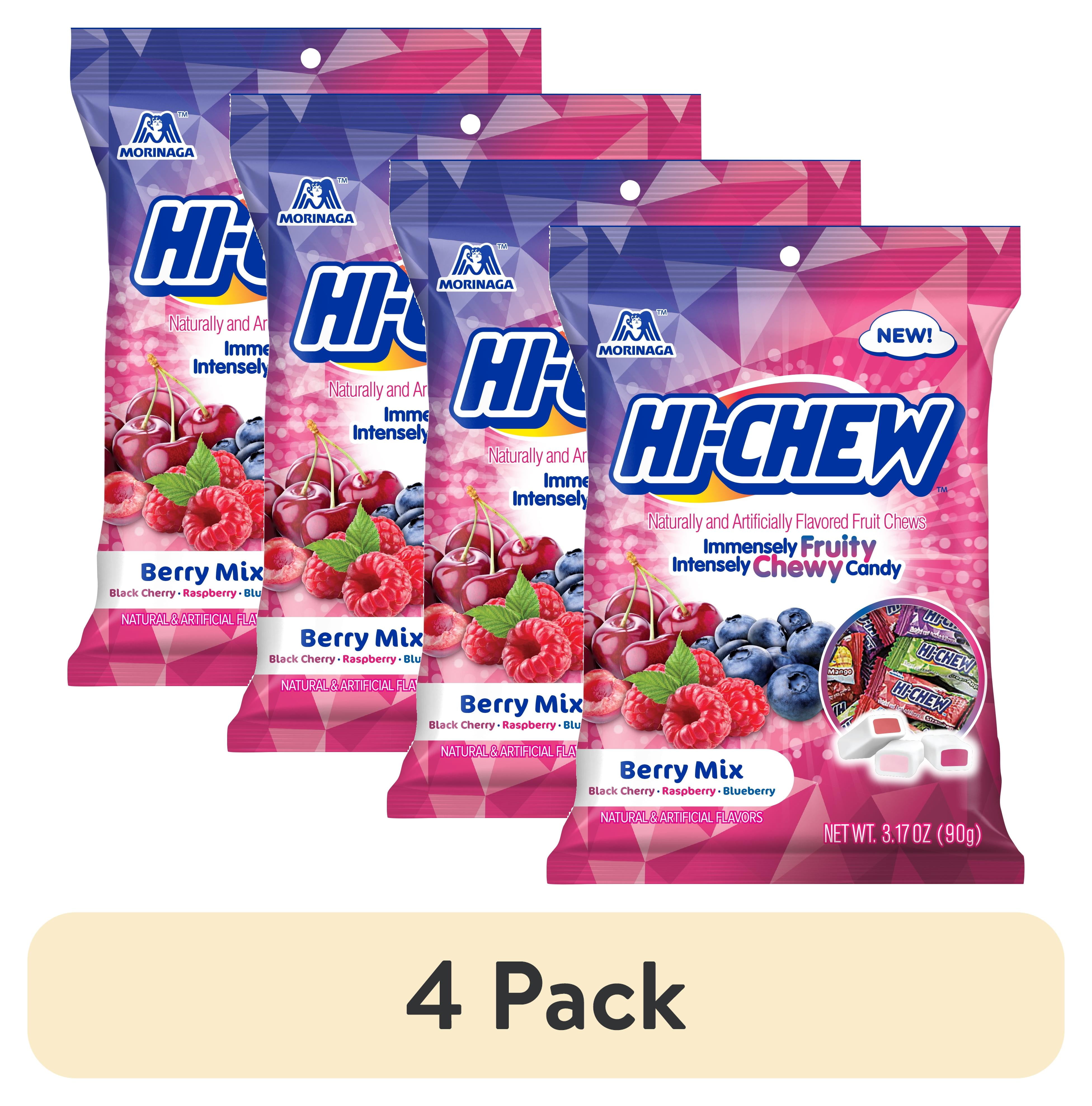 (4 pack) 3.17oz HI-CHEW Berry Mix Peg Bag - Walmart Business Supplies