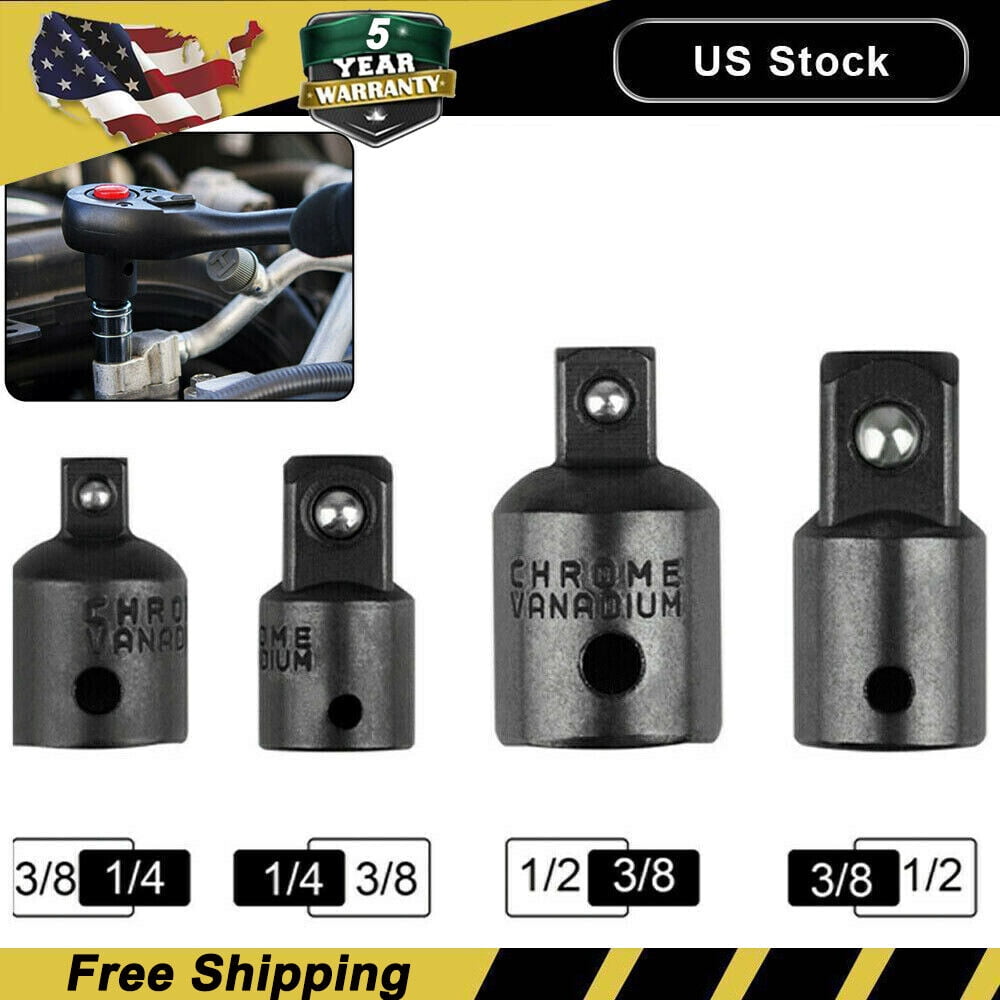 4-pack 3/8" to 1/4" 1/2 inch Drive Ratchet SOCKET ADAPTER REDUCER Air Impact Set US - Walmart.com