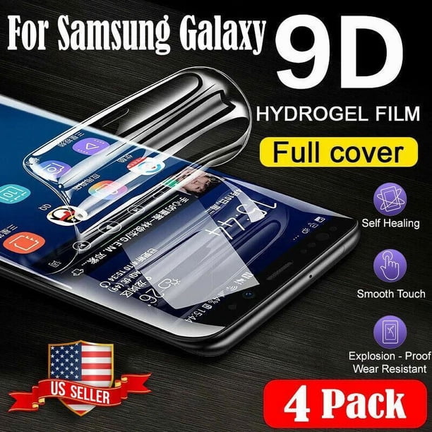 4-pack 9D TPU Hydrogel Screen Protector Samsung S20 Ultra S10 S9 S8 ...