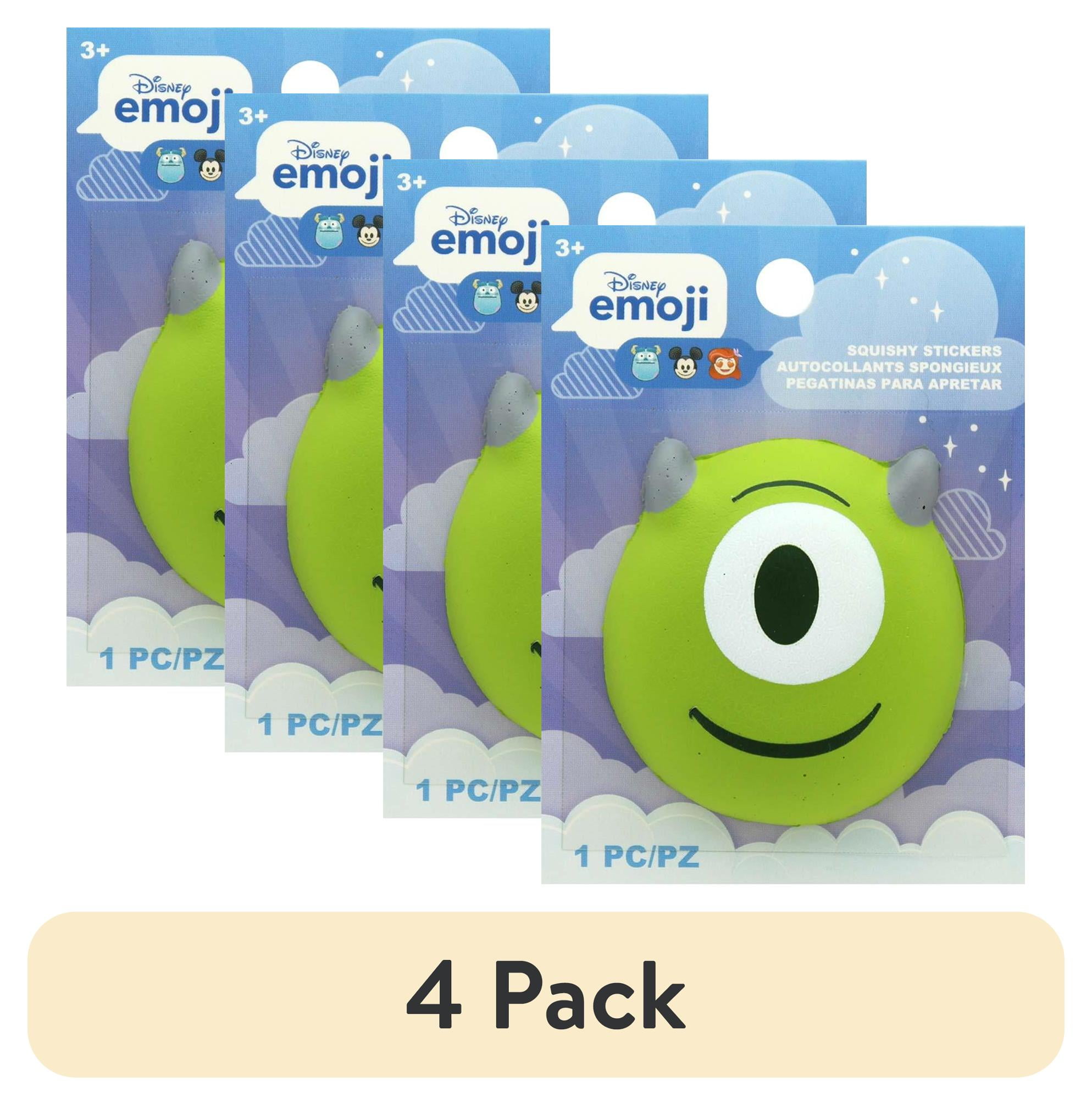 (4 pack) AMC Disney Sticker 3D Squishy Emoji Mike - Walmart.com