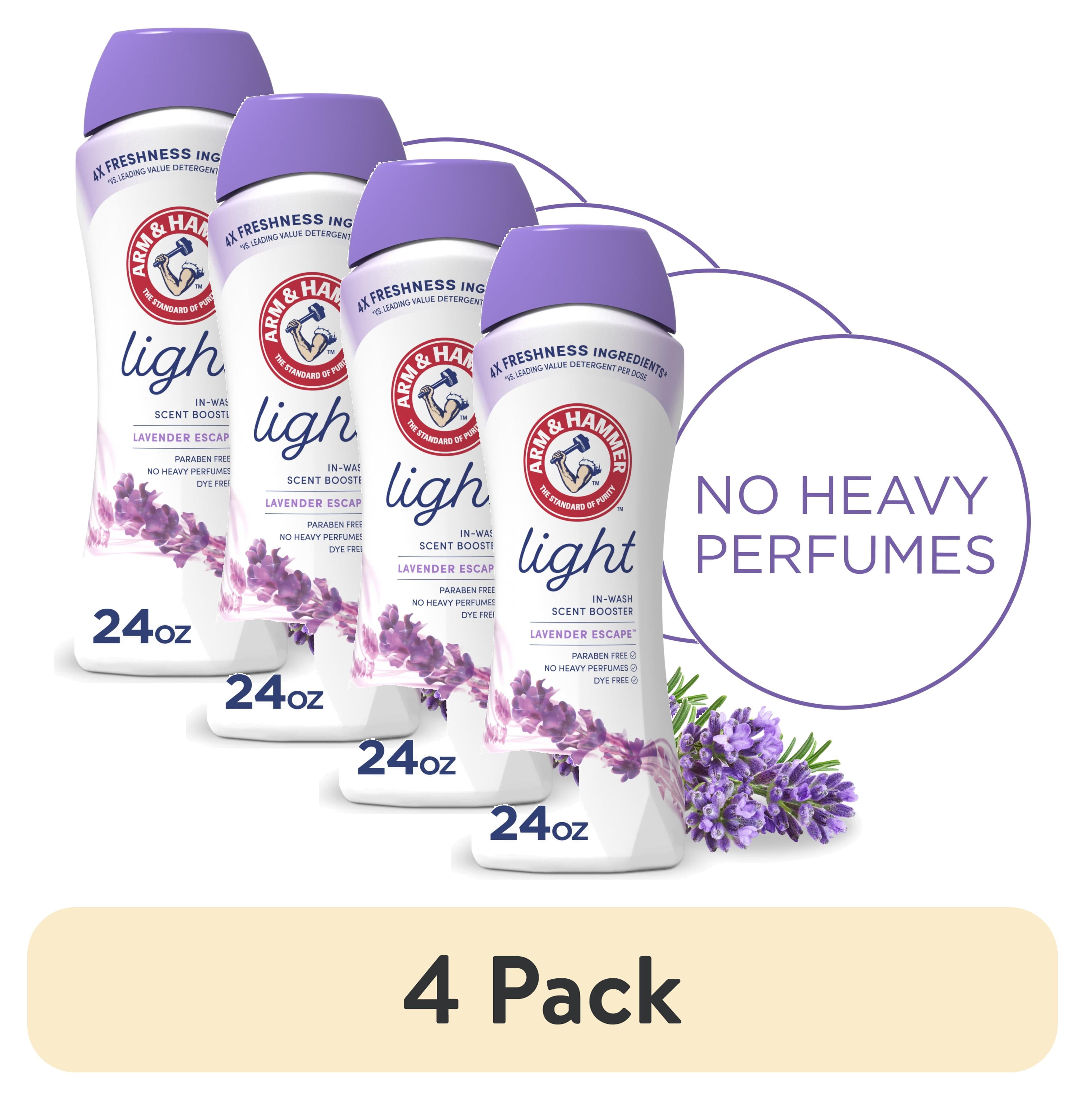 (4 pack) ARM & HAMMER Light In-Wash Scent Booster, Laundry Scent ...