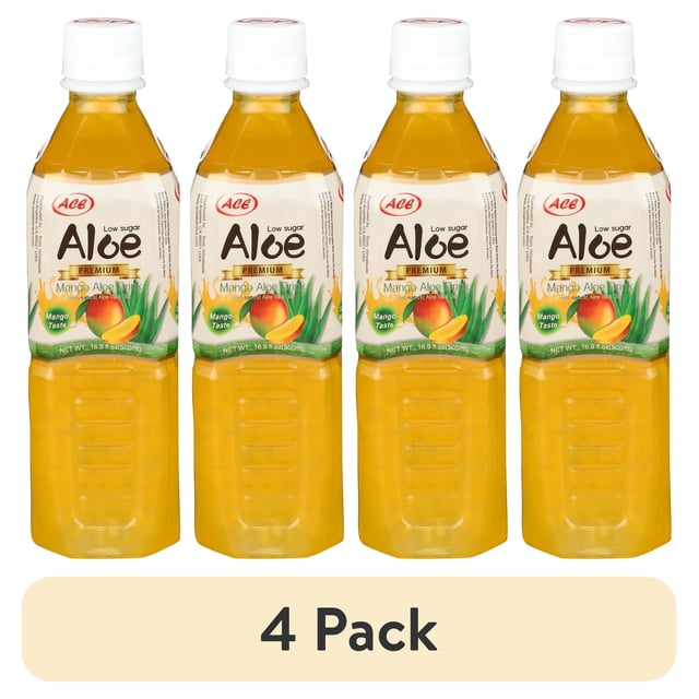 (4 pack) Ace Aloe Juice Mango Flavor, 16.90 Fl oz. - Walmart Business ...