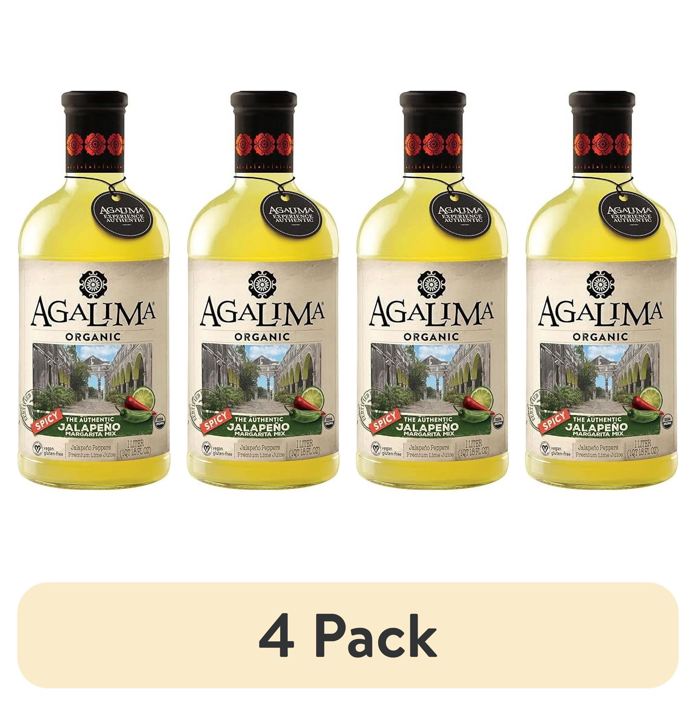 (4 pack) Agalima Authentic Organic Spicy Jalapeno Margarita Drink Mix ...