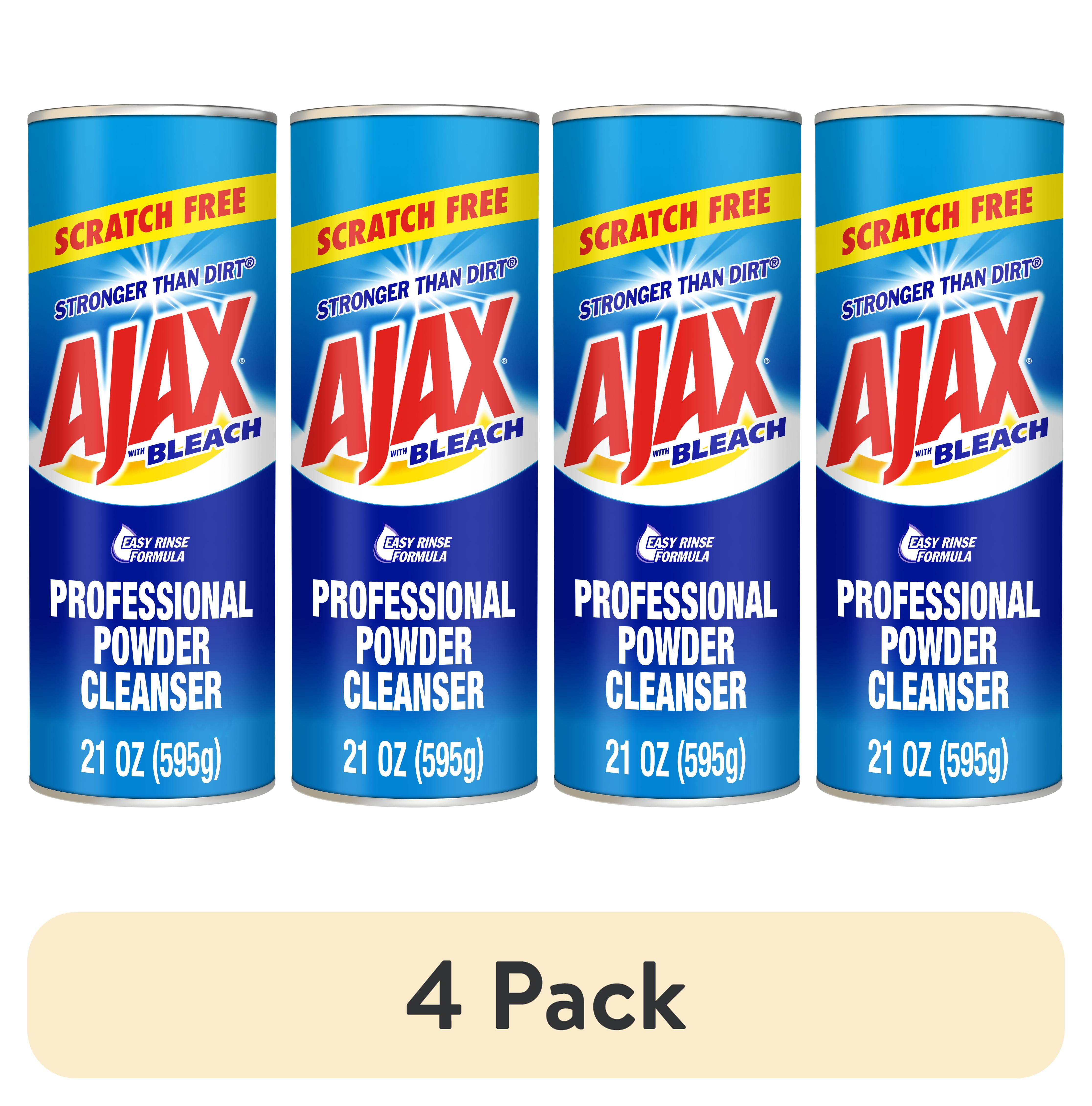 (4 pack) Ajax Powder Cleanser with Bleach - 21 oz - Walmart.com