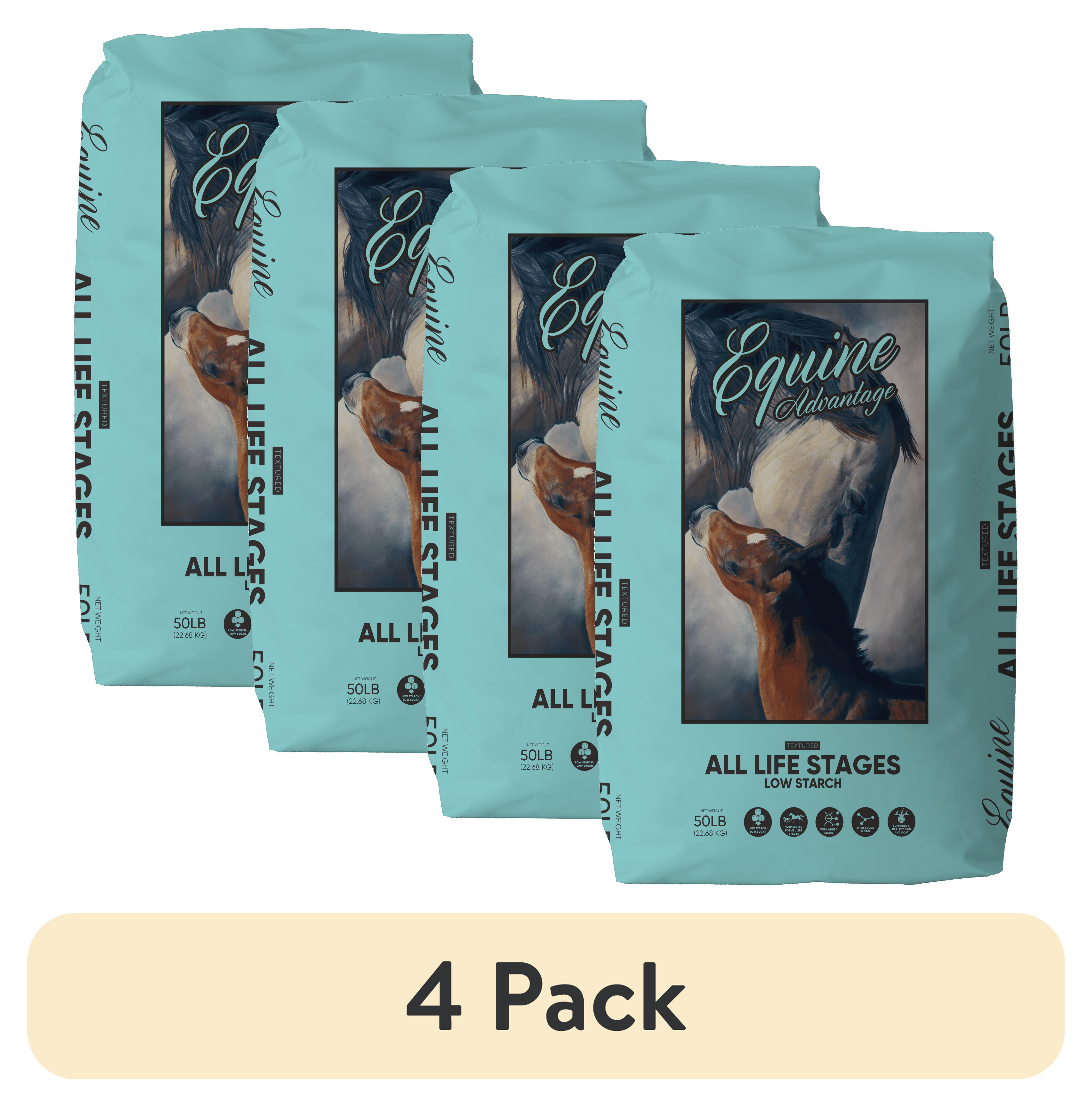 (4 pack) Equine Advantage All Life Stages Low Starch Horse Feed ...