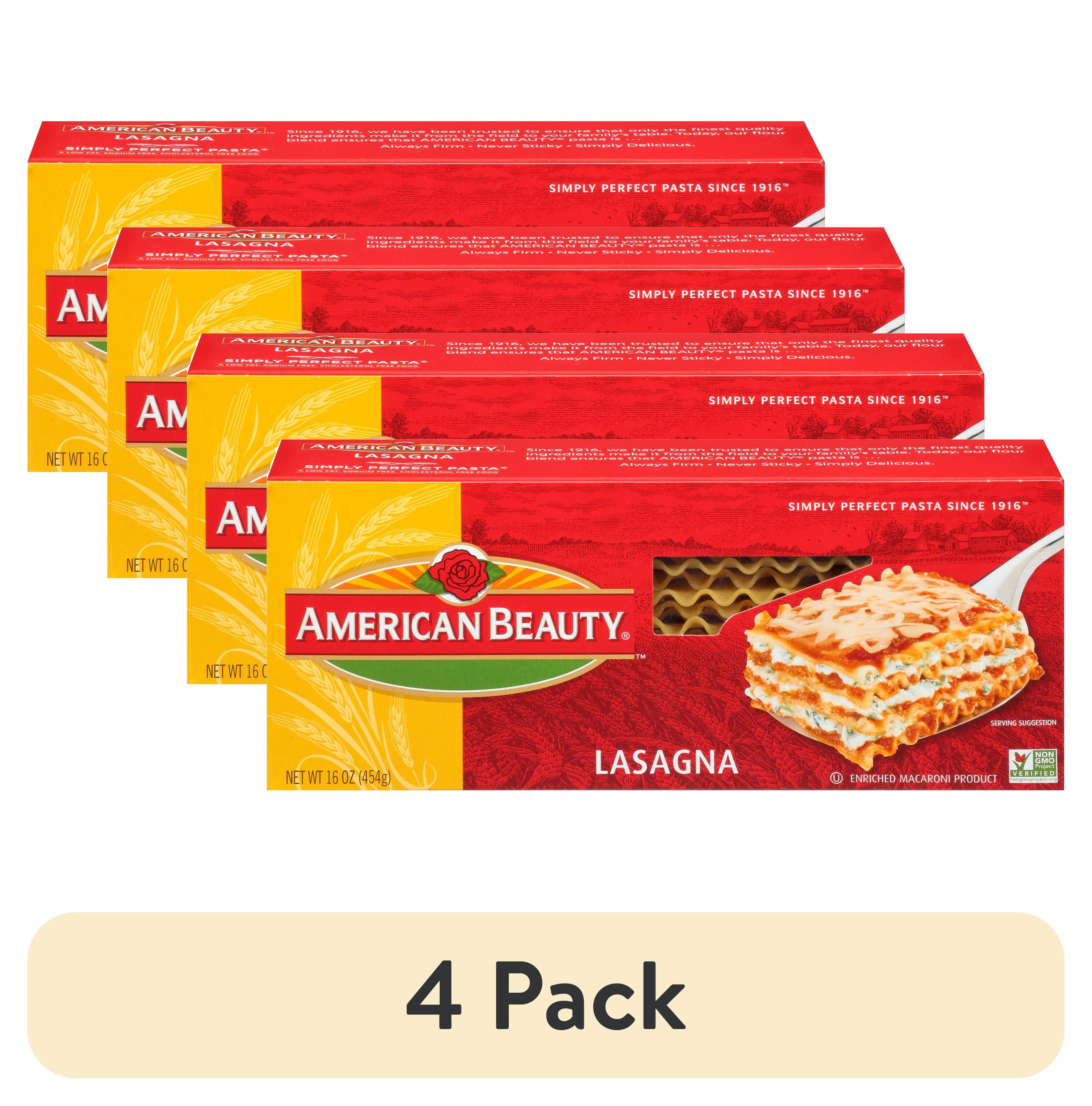 (4 pack) American Beauty 16 oz Lasagna Pasta - Walmart.com