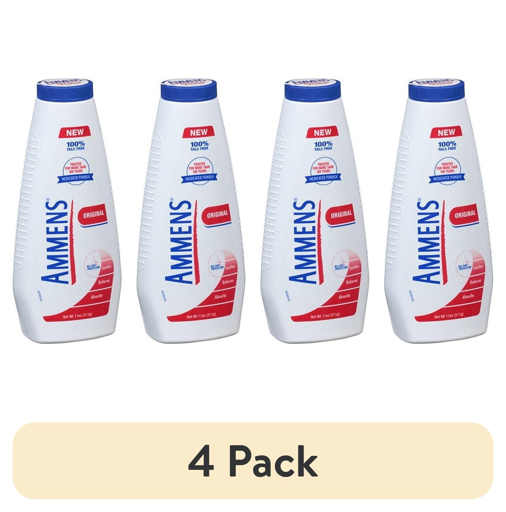 (4 pack) Ammens Medicated Powder Original, 11 Oz - Walmart.com