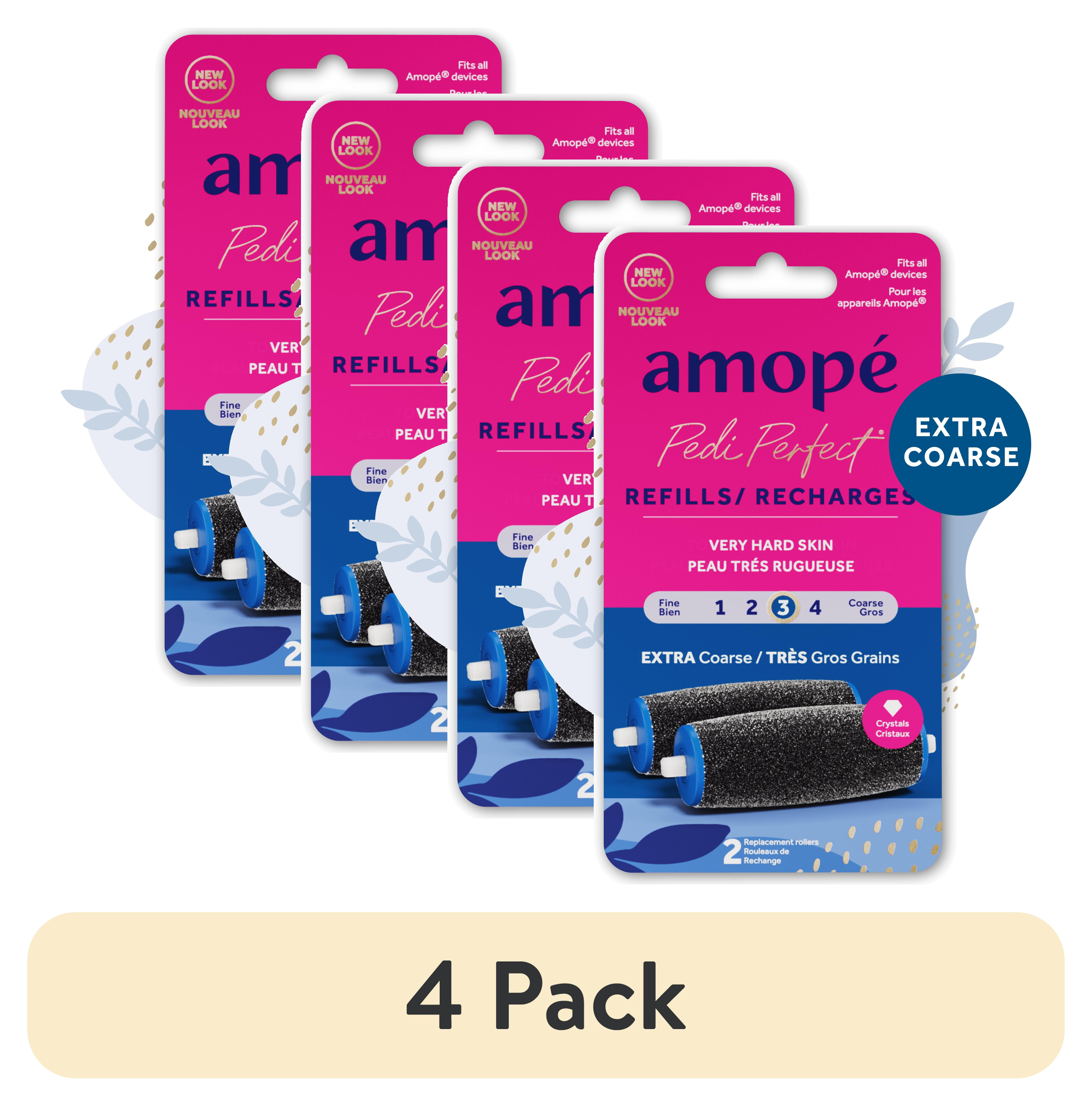 (4 pack) Amope® Pedi Perfect® Electronic Foot File Refills - Extra ...