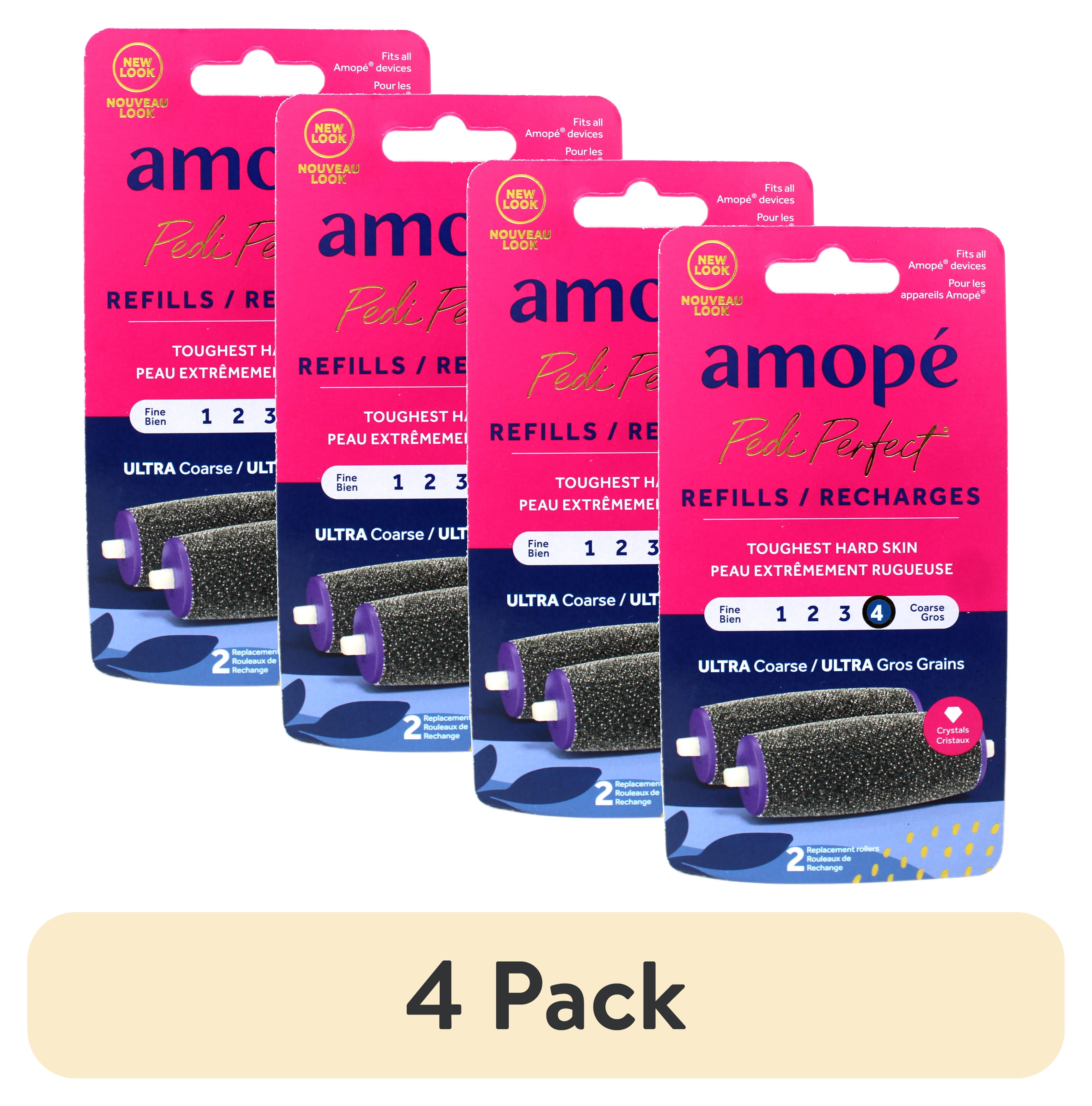 (4 pack) Amope Pedi Perfect Electronic Foot File Refills - Ultra Coarse ...