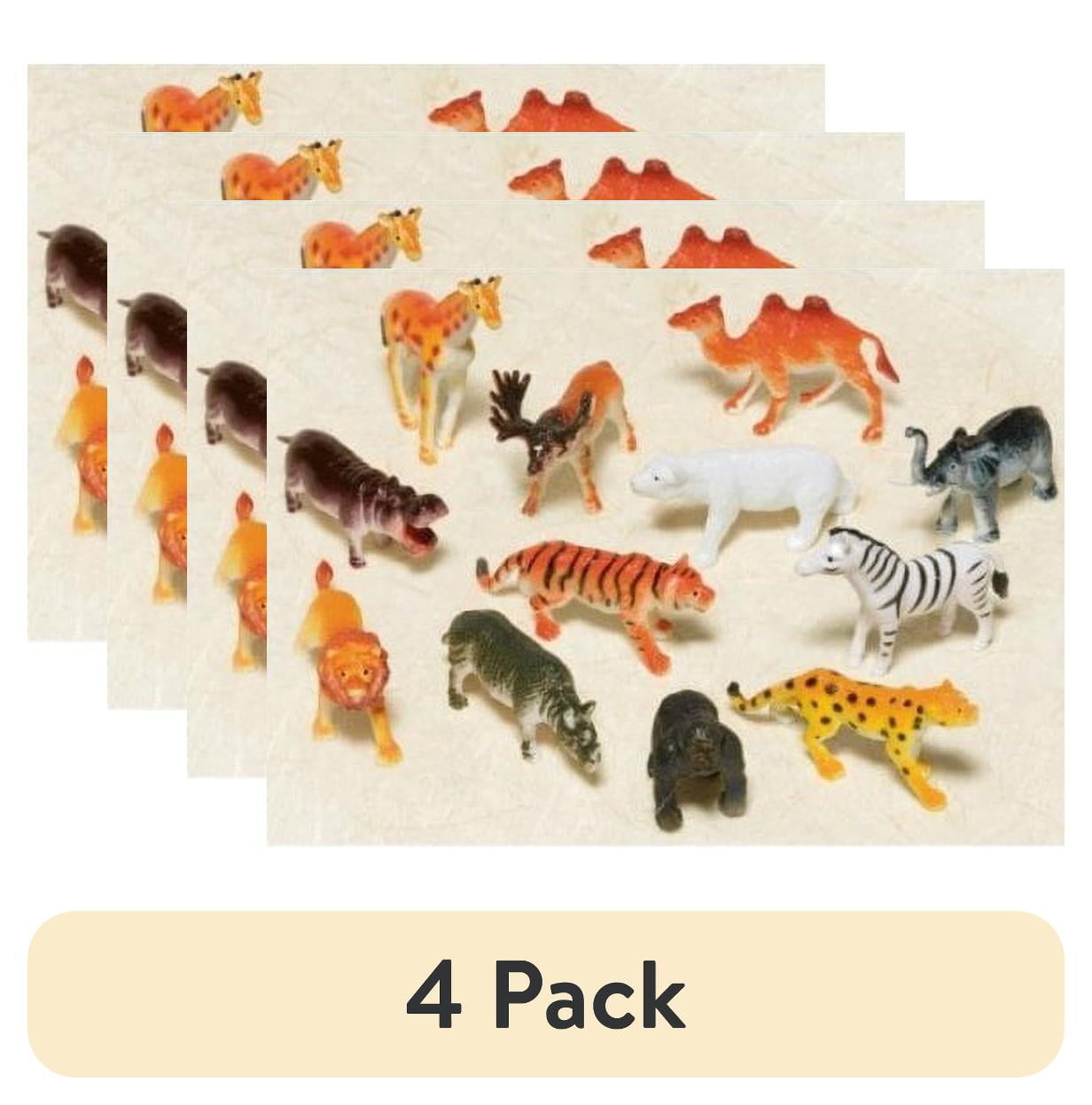 (4 pack) Amscan Multi-color Jungle Animals Party Favors, 12 Count ...