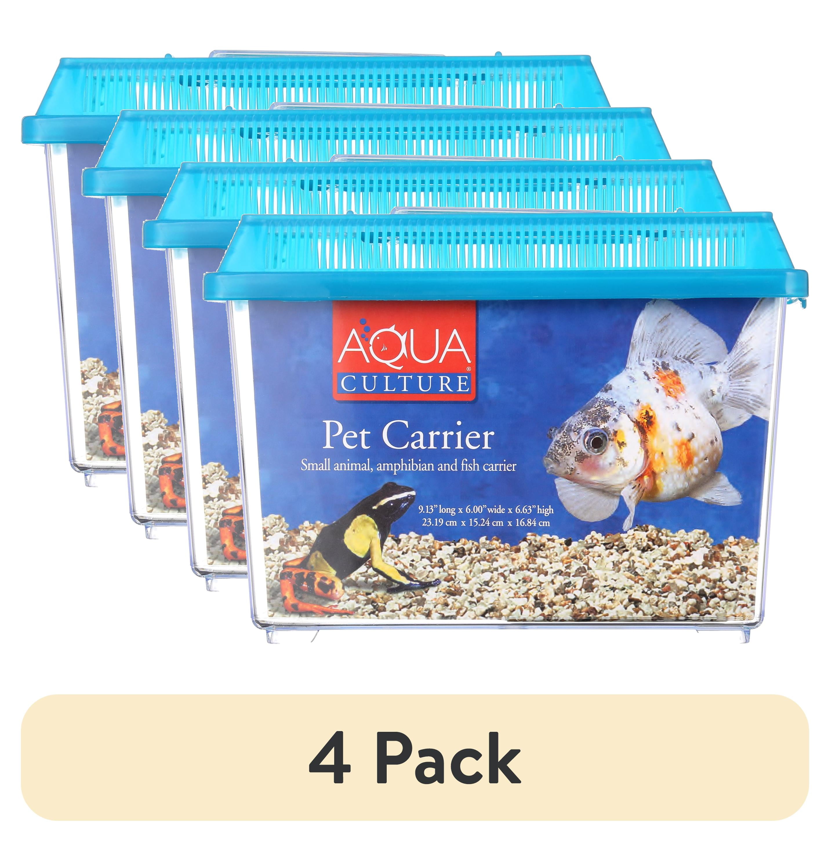 (4 pack) Aqua Culture Pet Carrier for Small Animals, Amphibians, and ...