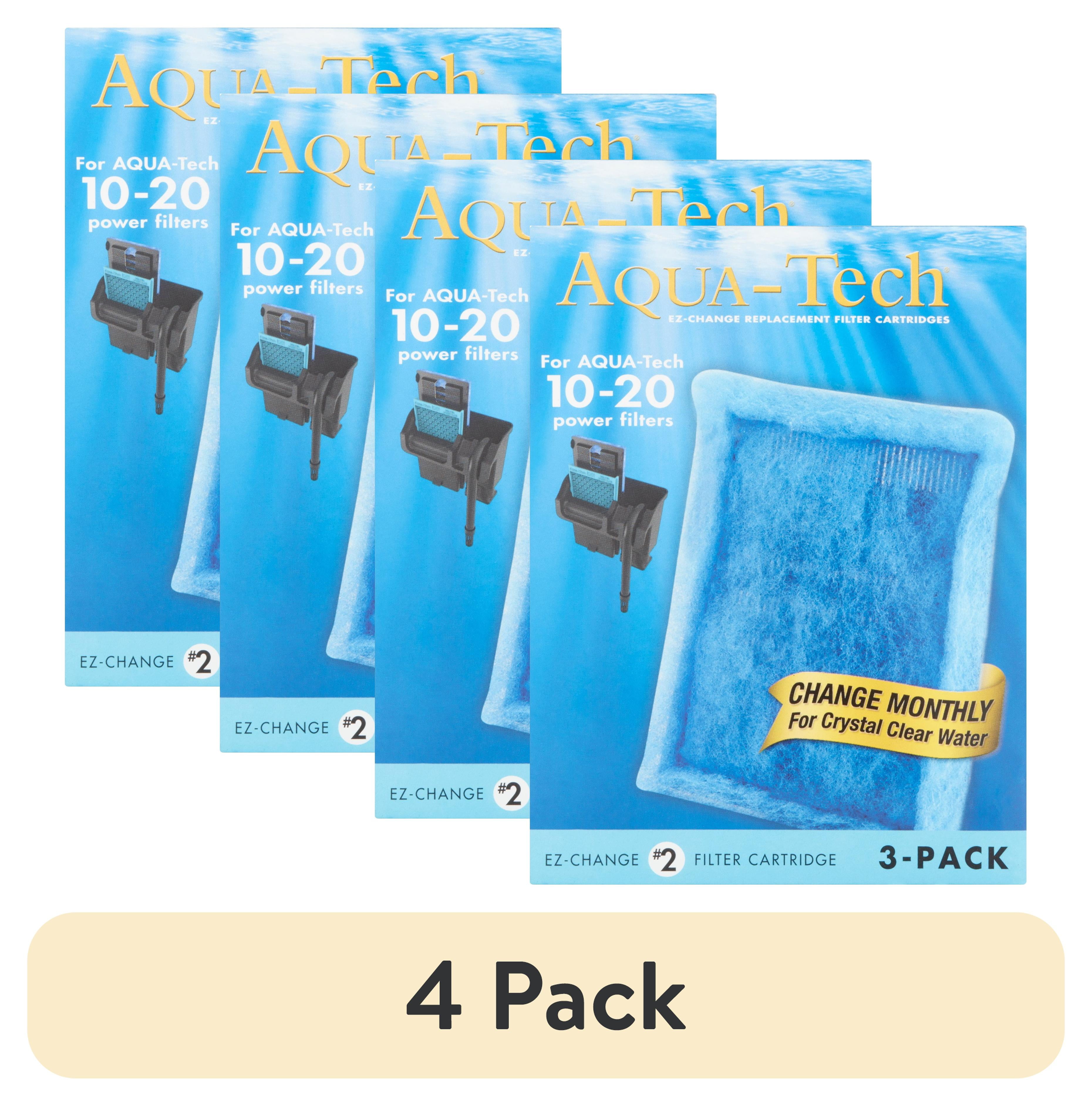 (4 pack) Aqua-Tech EZ-Change Aquarium Filter Cartridge for 10-20G ...