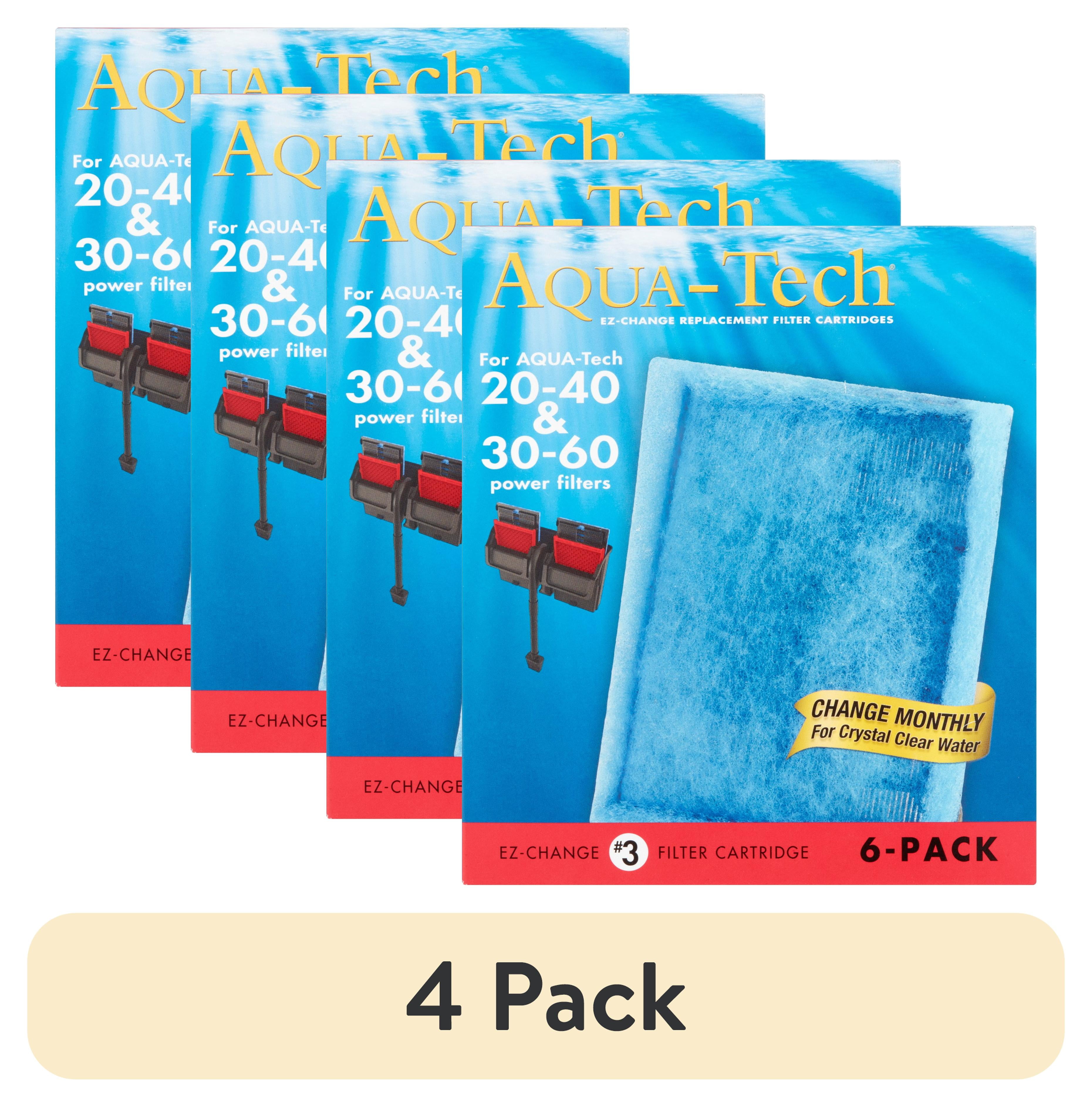 (4 pack) Aqua-Tech EZ-Change Replacement #3 Aquarium Filter Cartridge ...